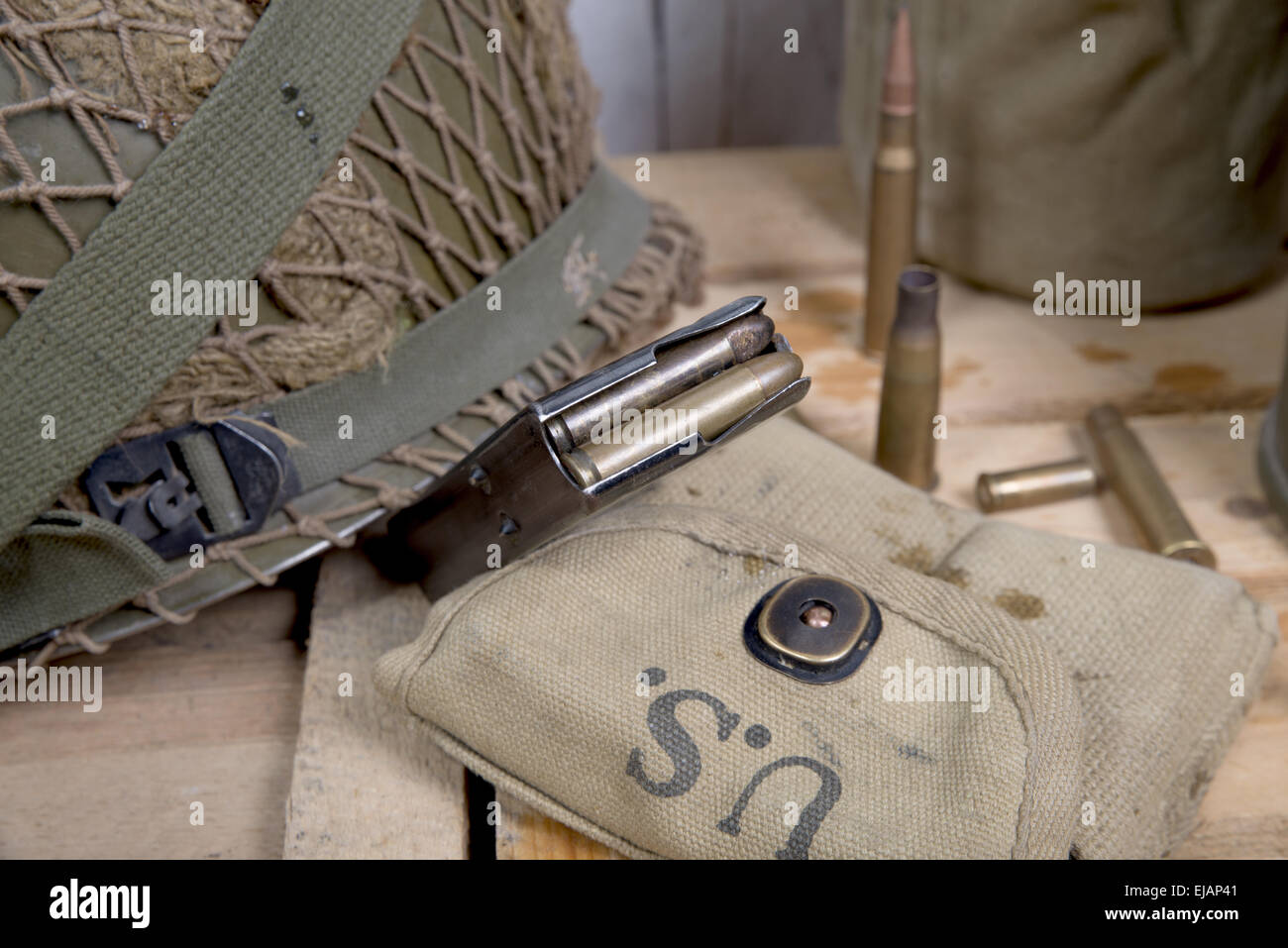 different U.S. military equipment of World War II Stock Photo - Alamy