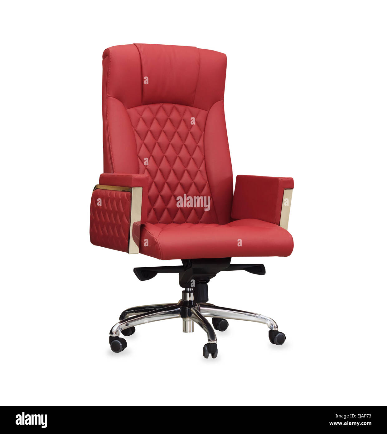 Red leather office chair hi-res stock photography and images - Alamy