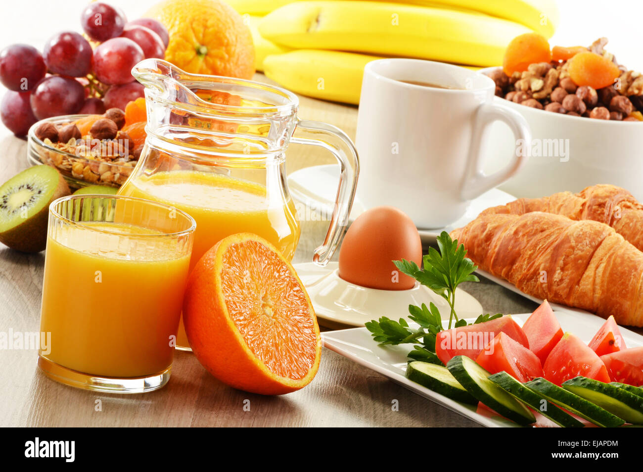 Breakfast with coffee Stock Photo - Alamy