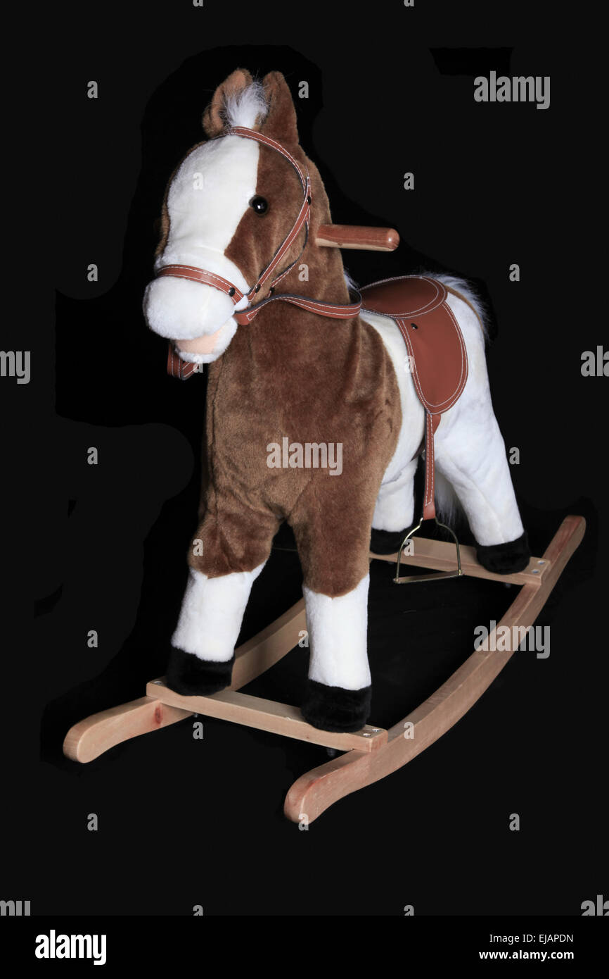 Wooden rocking horse hi-res stock photography and images - Alamy