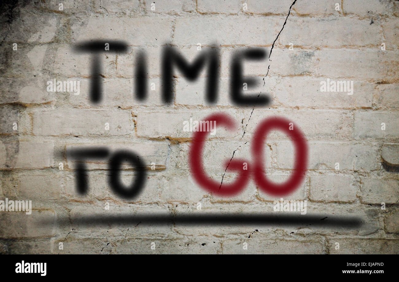 Time To Go Concept Stock Photo - Alamy