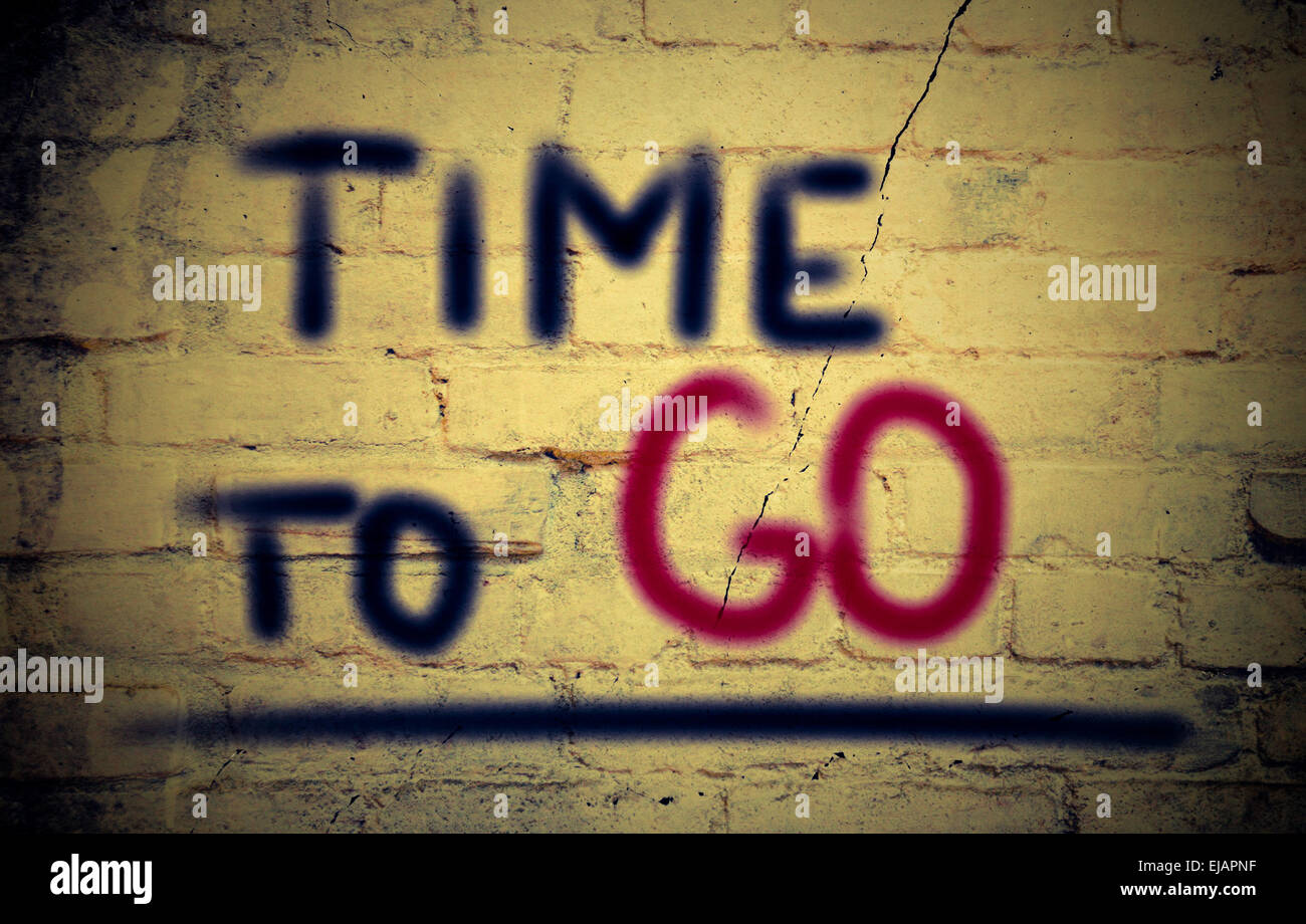 Time To Go Concept Stock Photo - Alamy
