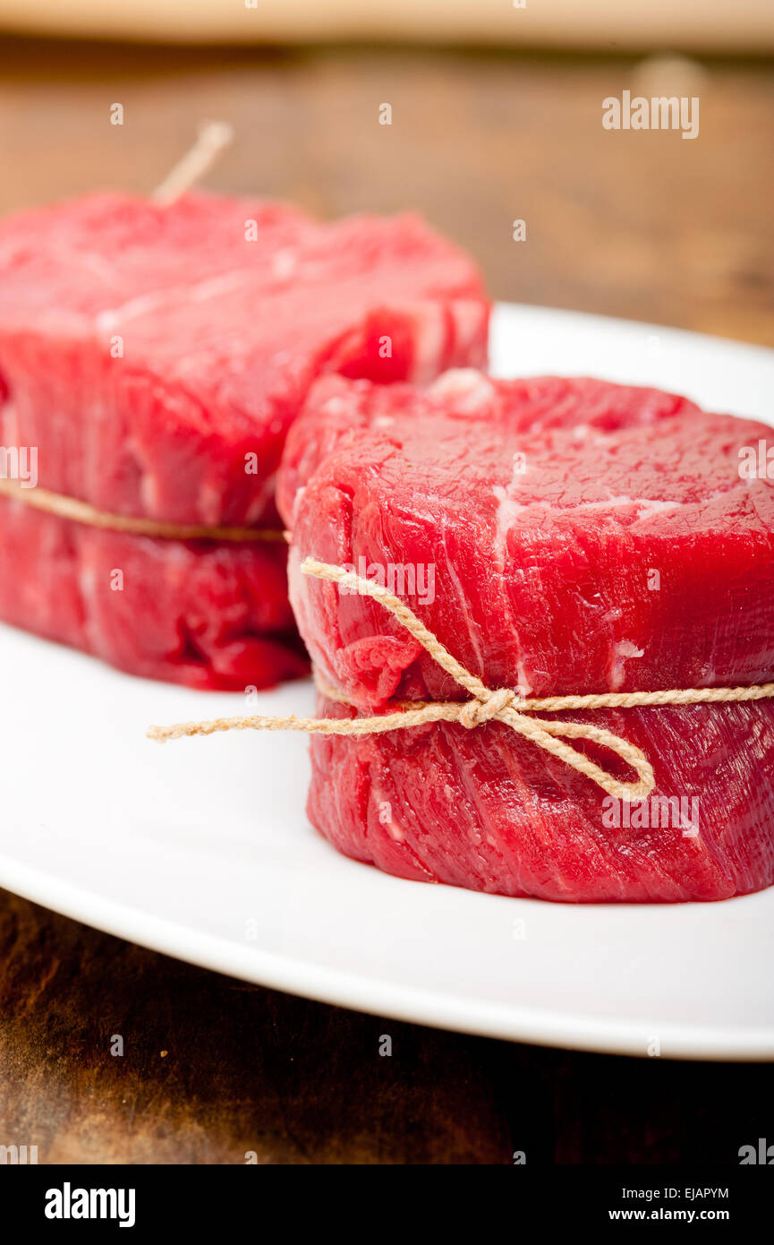raw beef filet mignon Stock Photo - Alamy