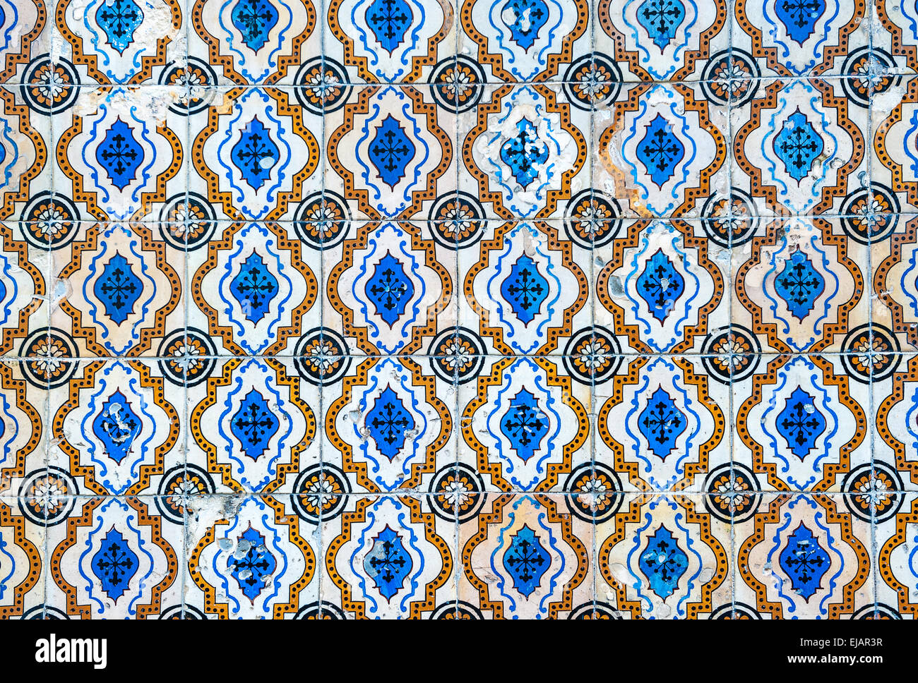 Vintage azulejos, traditional Portuguese tiles Stock Photo - Alamy