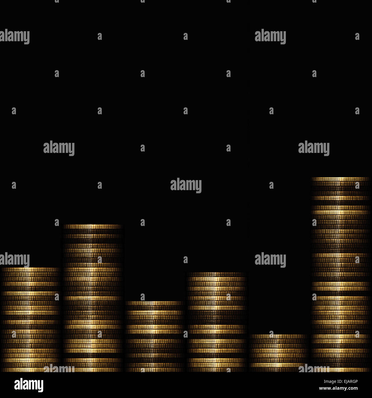 A stack of coins Stock Photo - Alamy