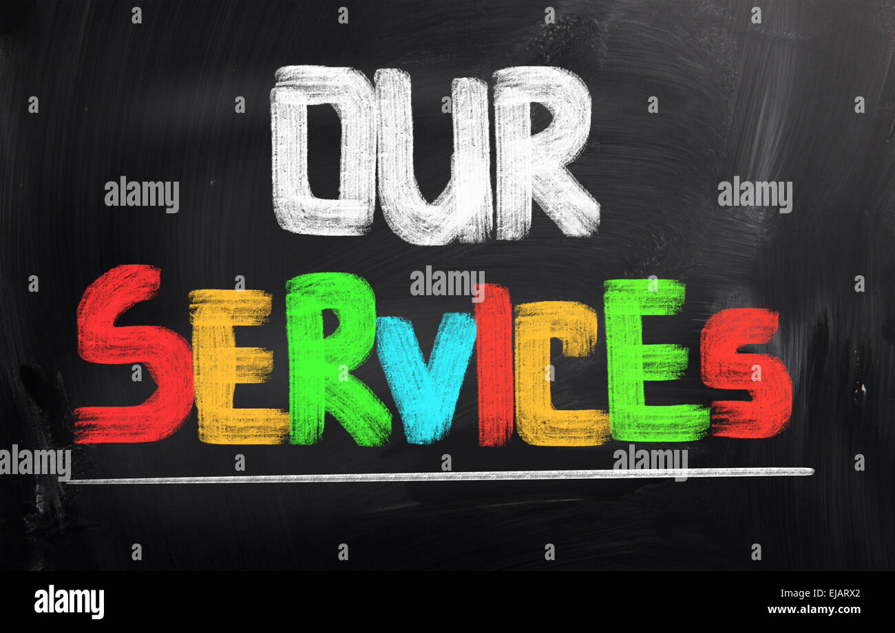 Our Services Concept Stock Photo - Alamy
