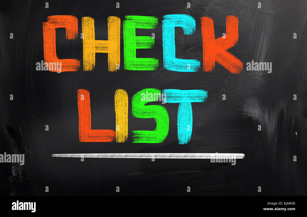 Checklist concept hi-res stock photography and images - Alamy