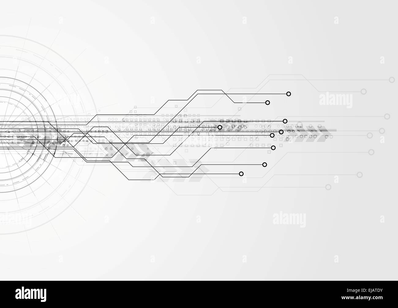 Grey hi-tech circuit board background Stock Photo - Alamy