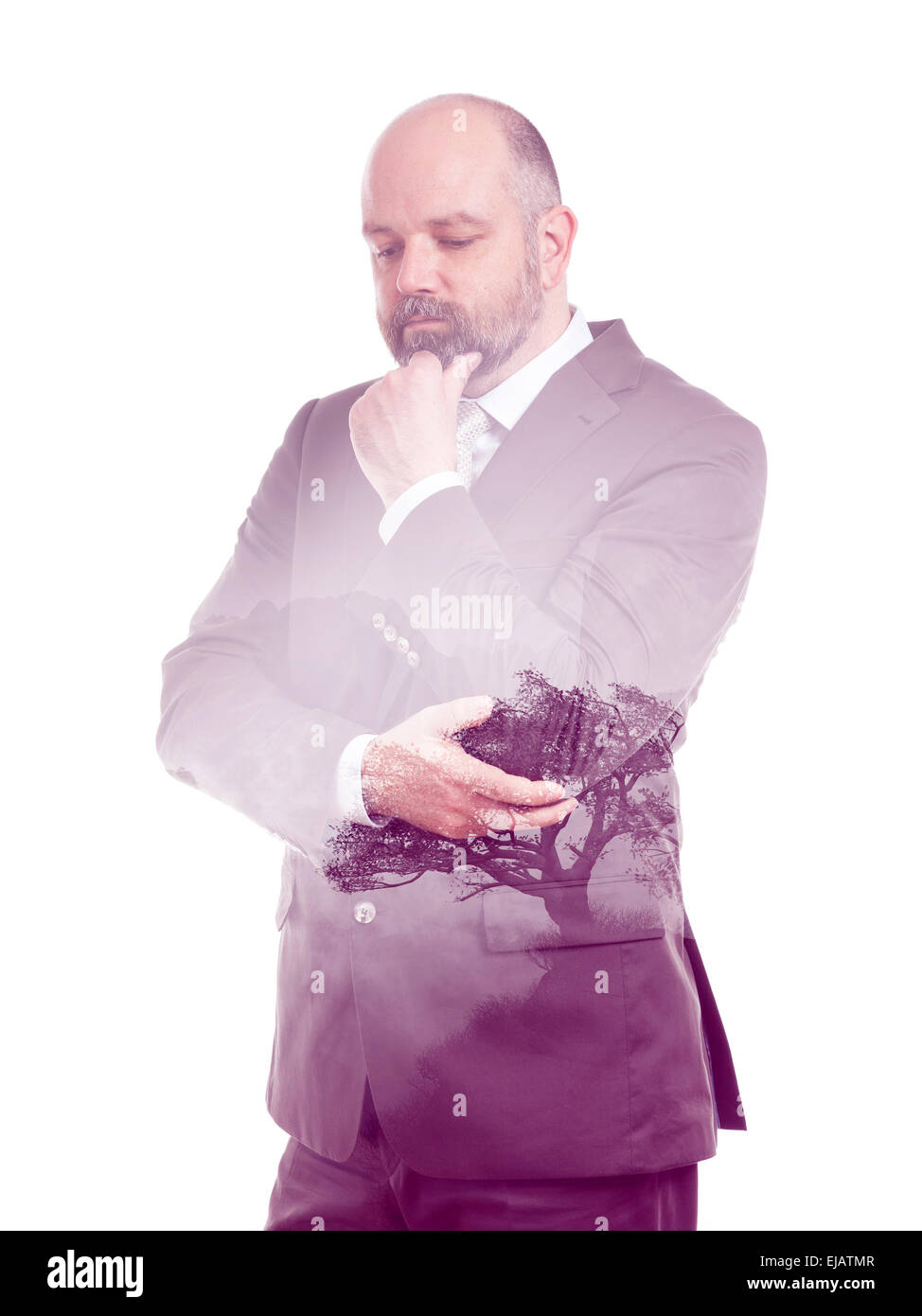 Double exposure face hi-res stock photography and images - Alamy