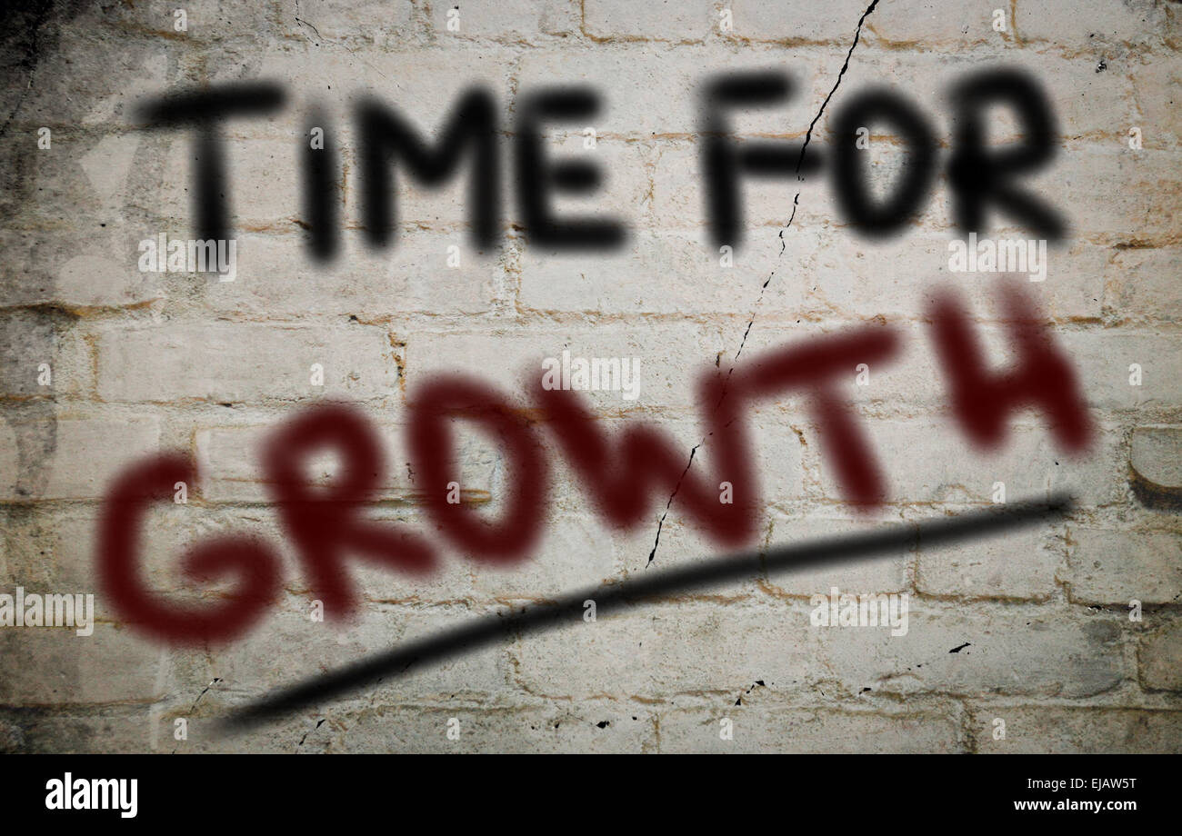 Time For Growth Concept Stock Photo - Alamy
