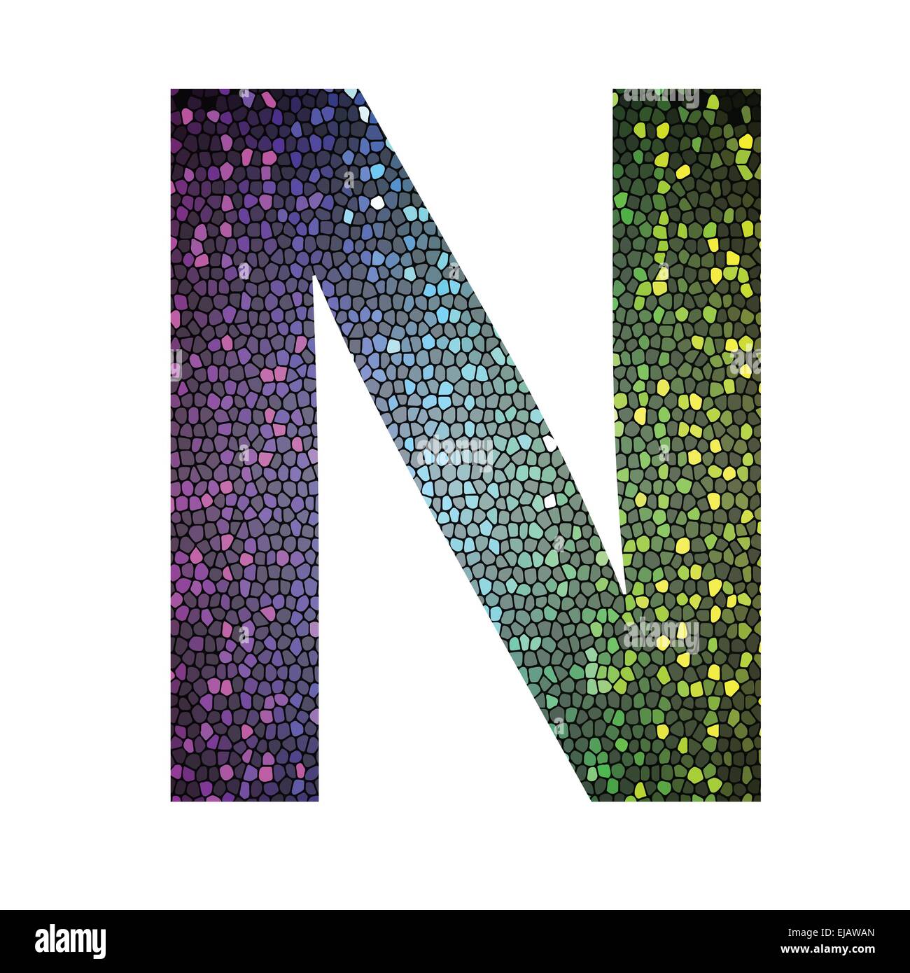 letter N of different colors Stock Photo - Alamy