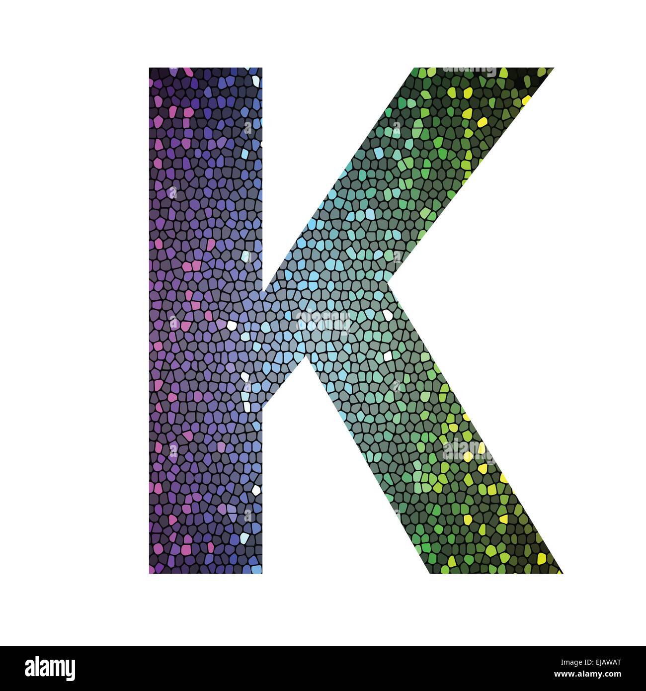 letter K of different colors Stock Photo - Alamy
