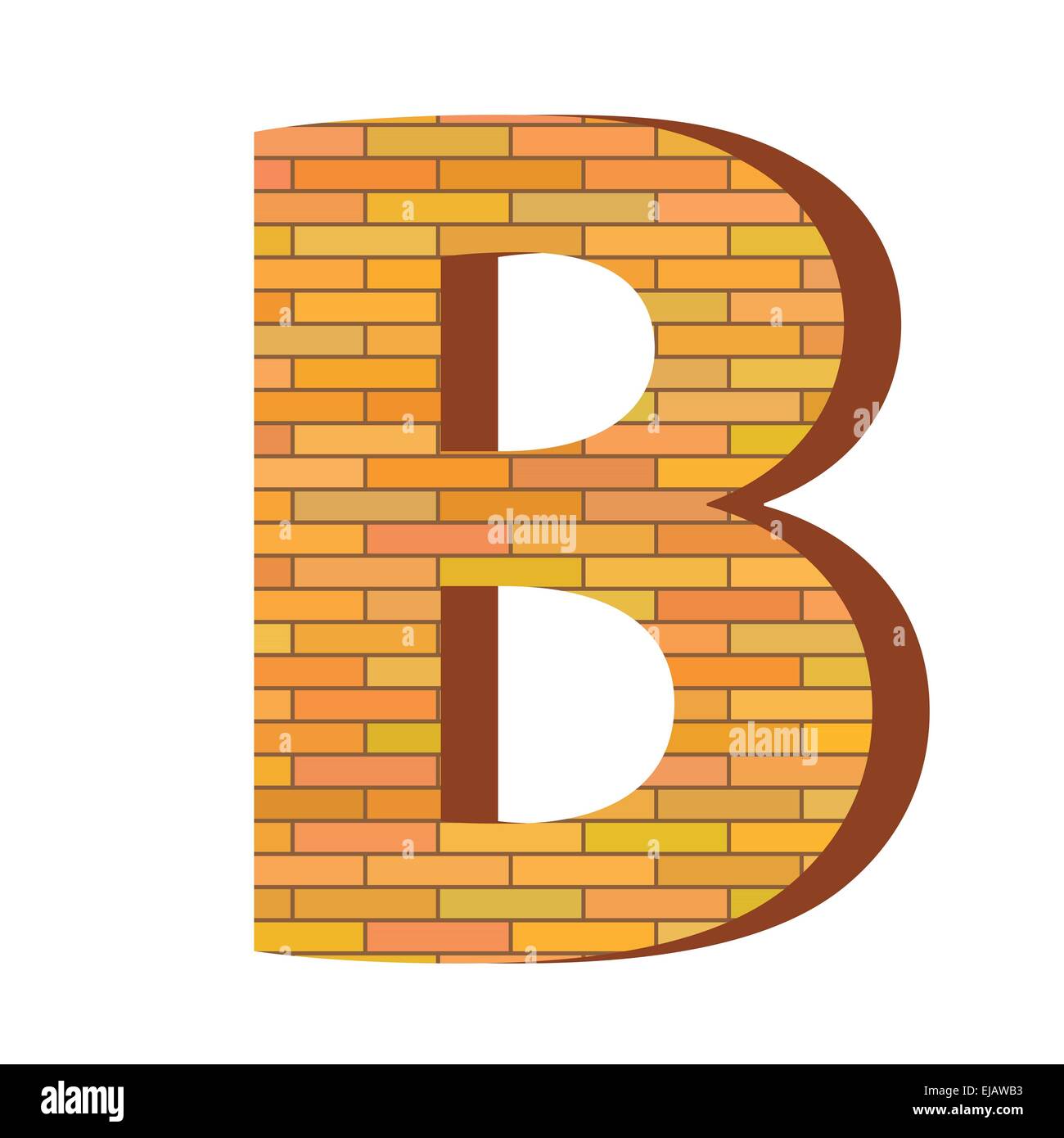 Brick wall b Cut Out Stock Images & Pictures - Alamy