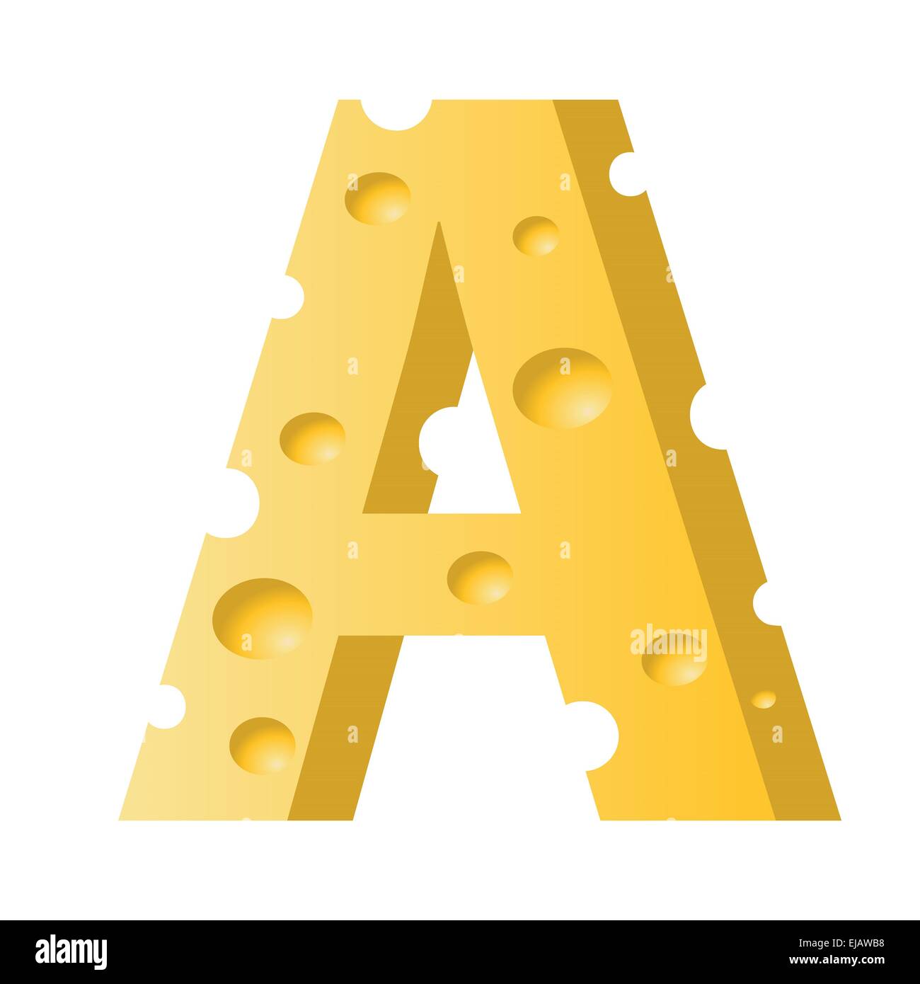 cheese letter A Stock Photo - Alamy