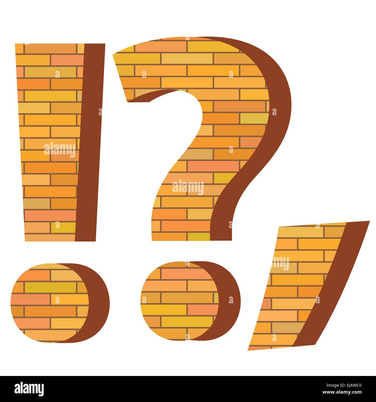 brick question mark Stock Photo - Alamy