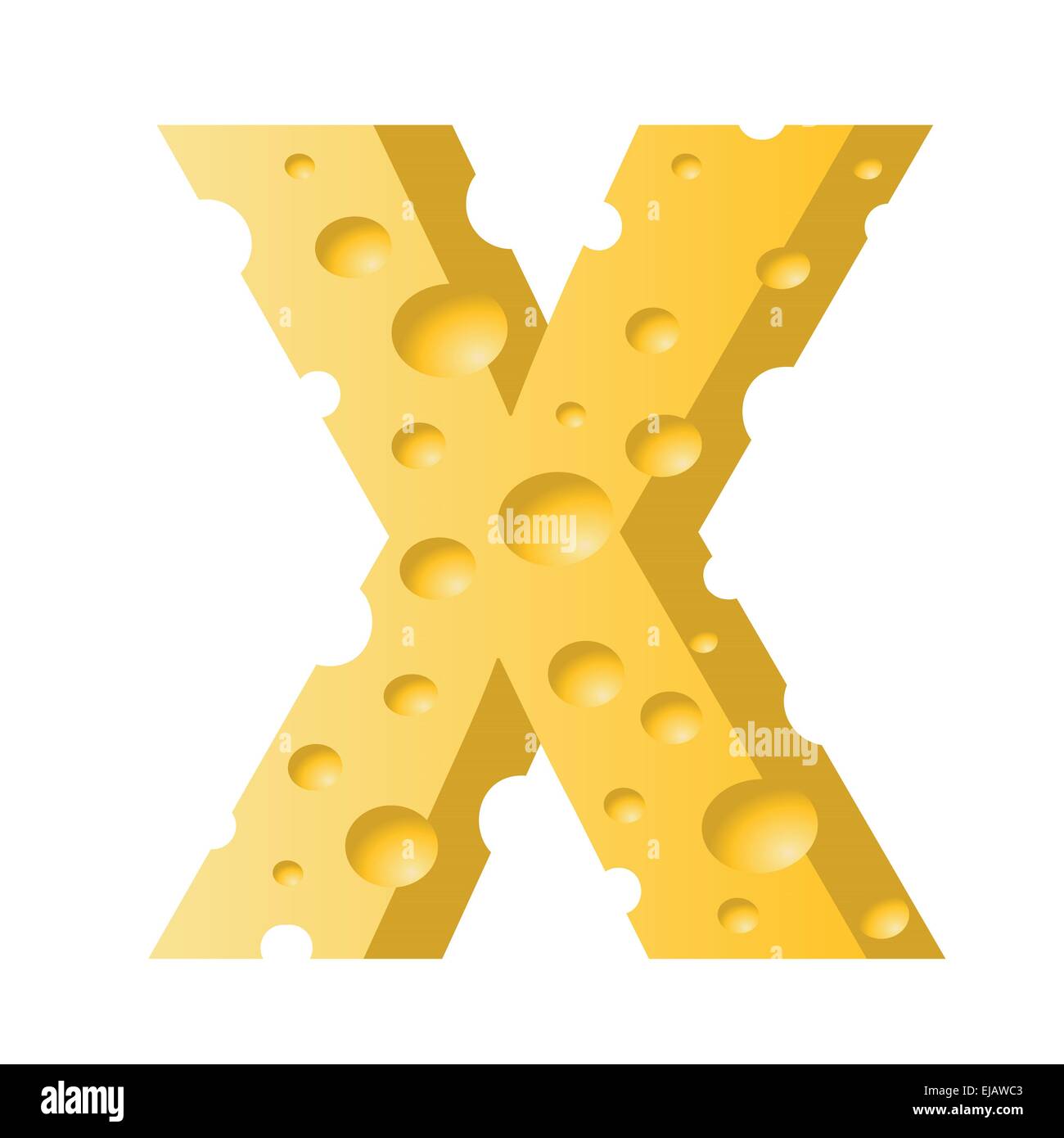cheese letter X Stock Photo - Alamy
