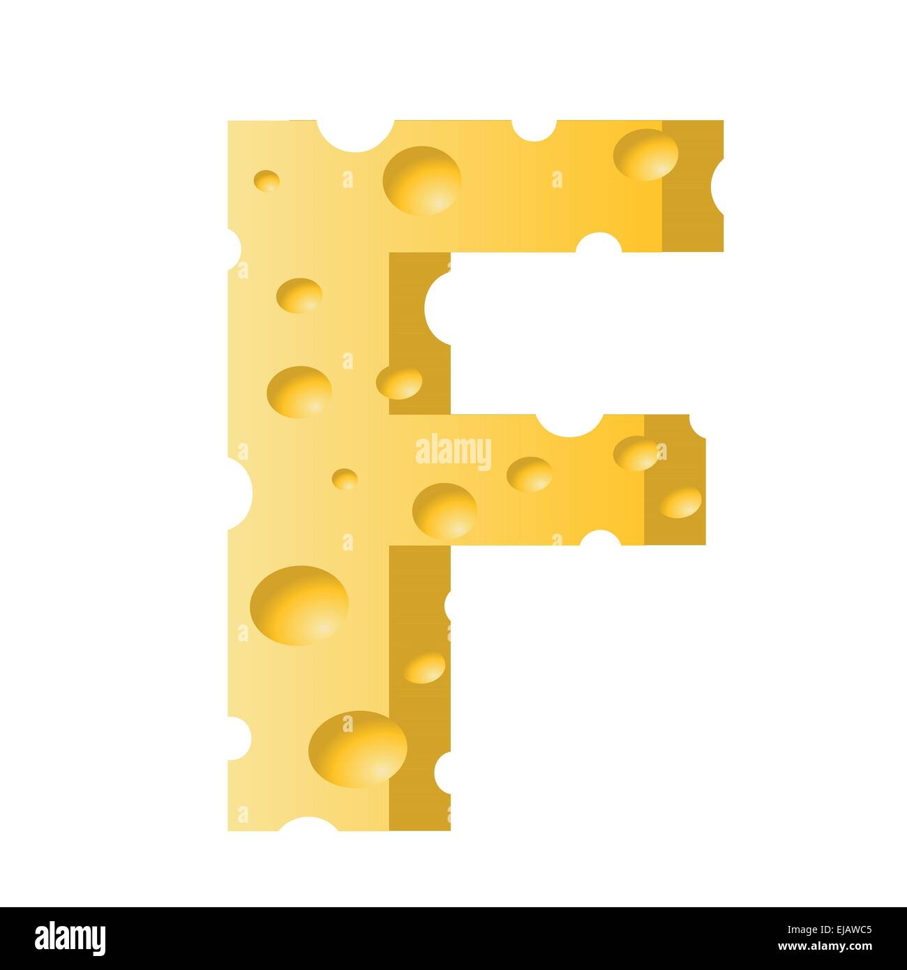 cheese letter F Stock Photo - Alamy