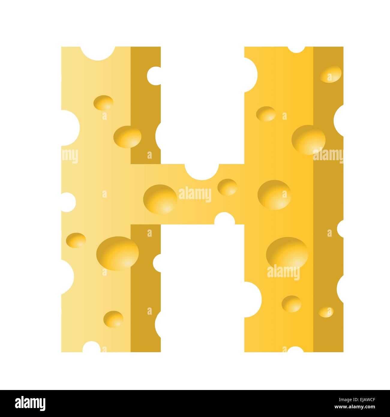 cheese letter H Stock Photo - Alamy
