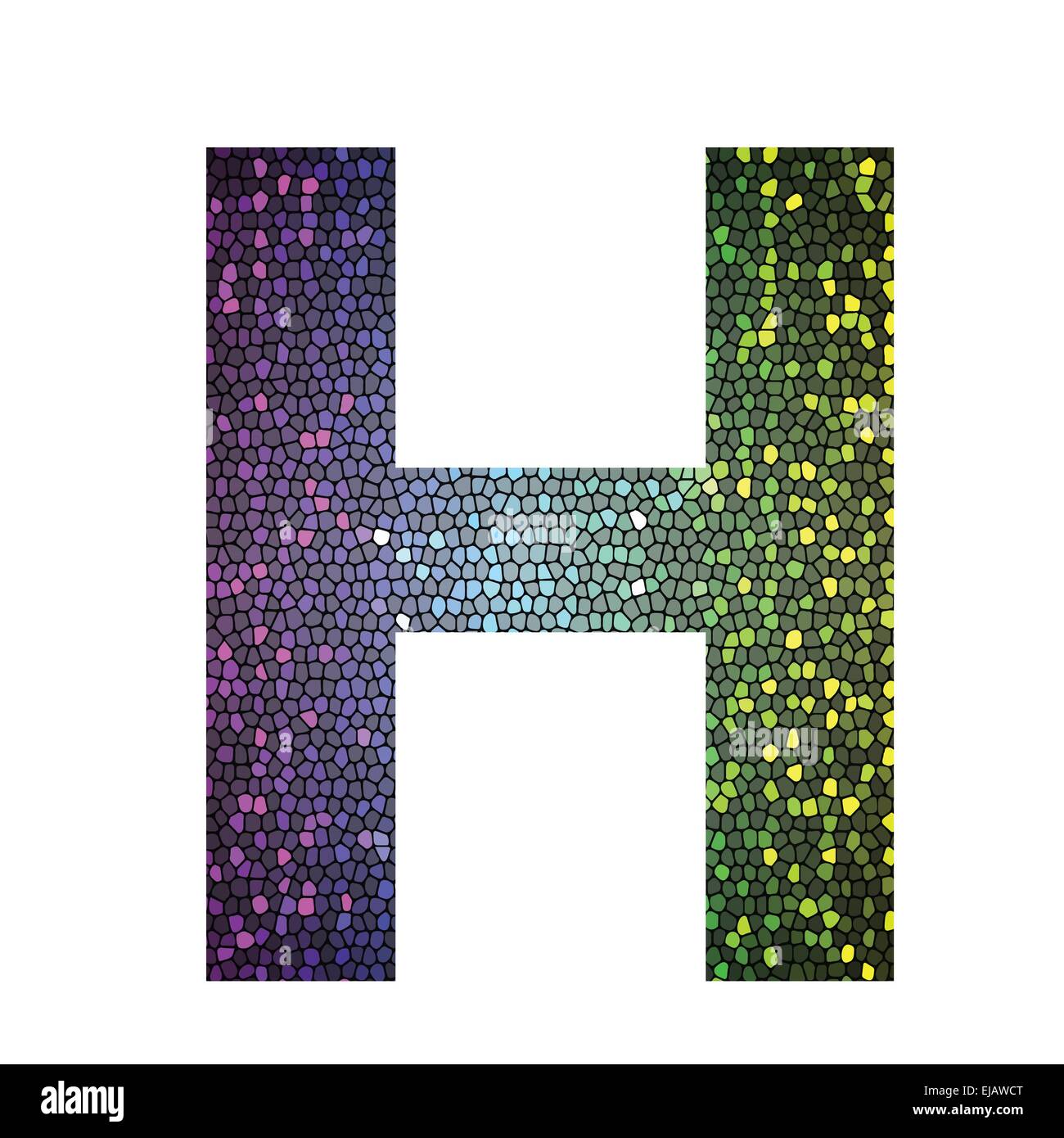 letter H of different colors Stock Photo - Alamy
