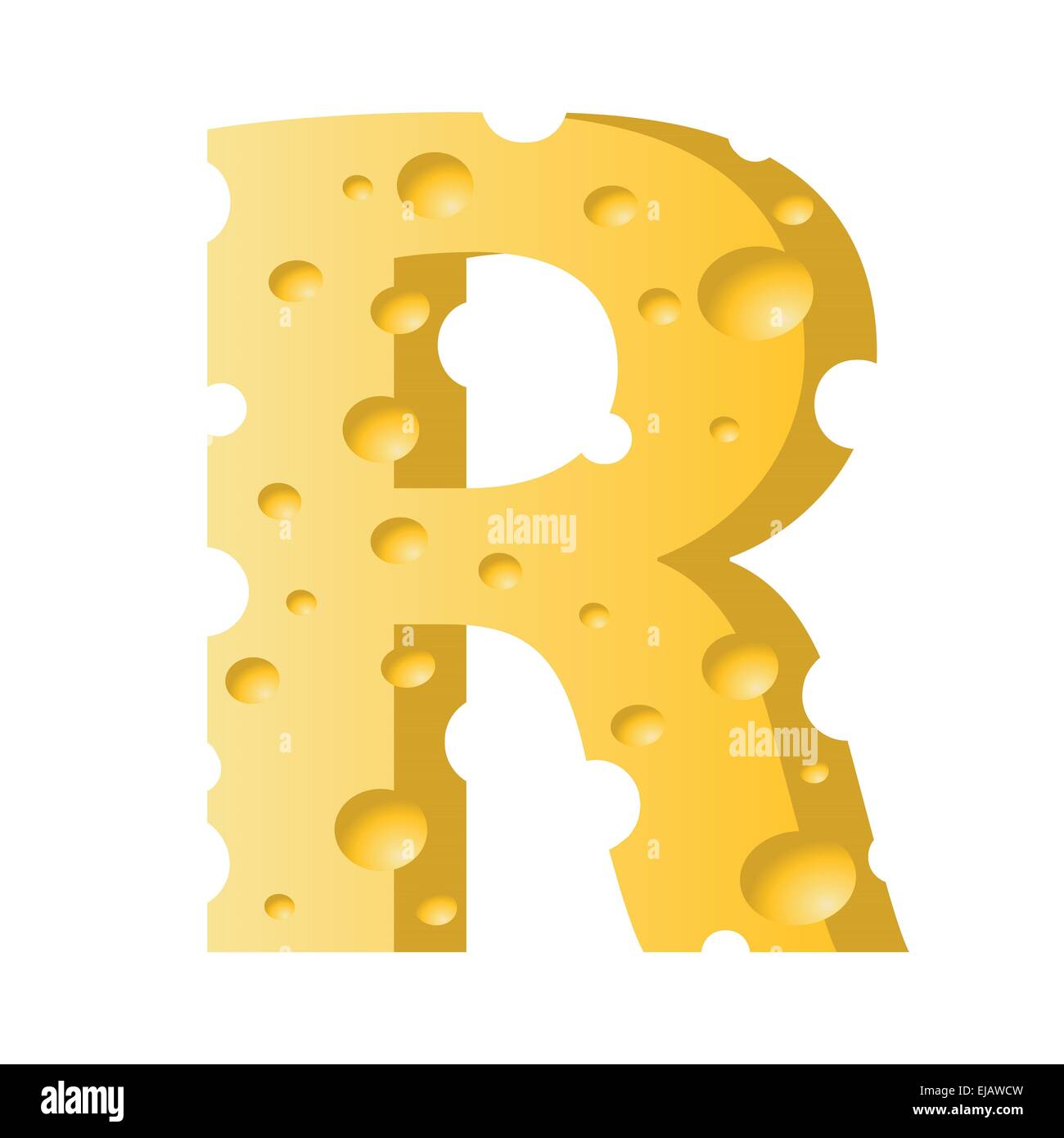 cheese letter R Stock Photo - Alamy
