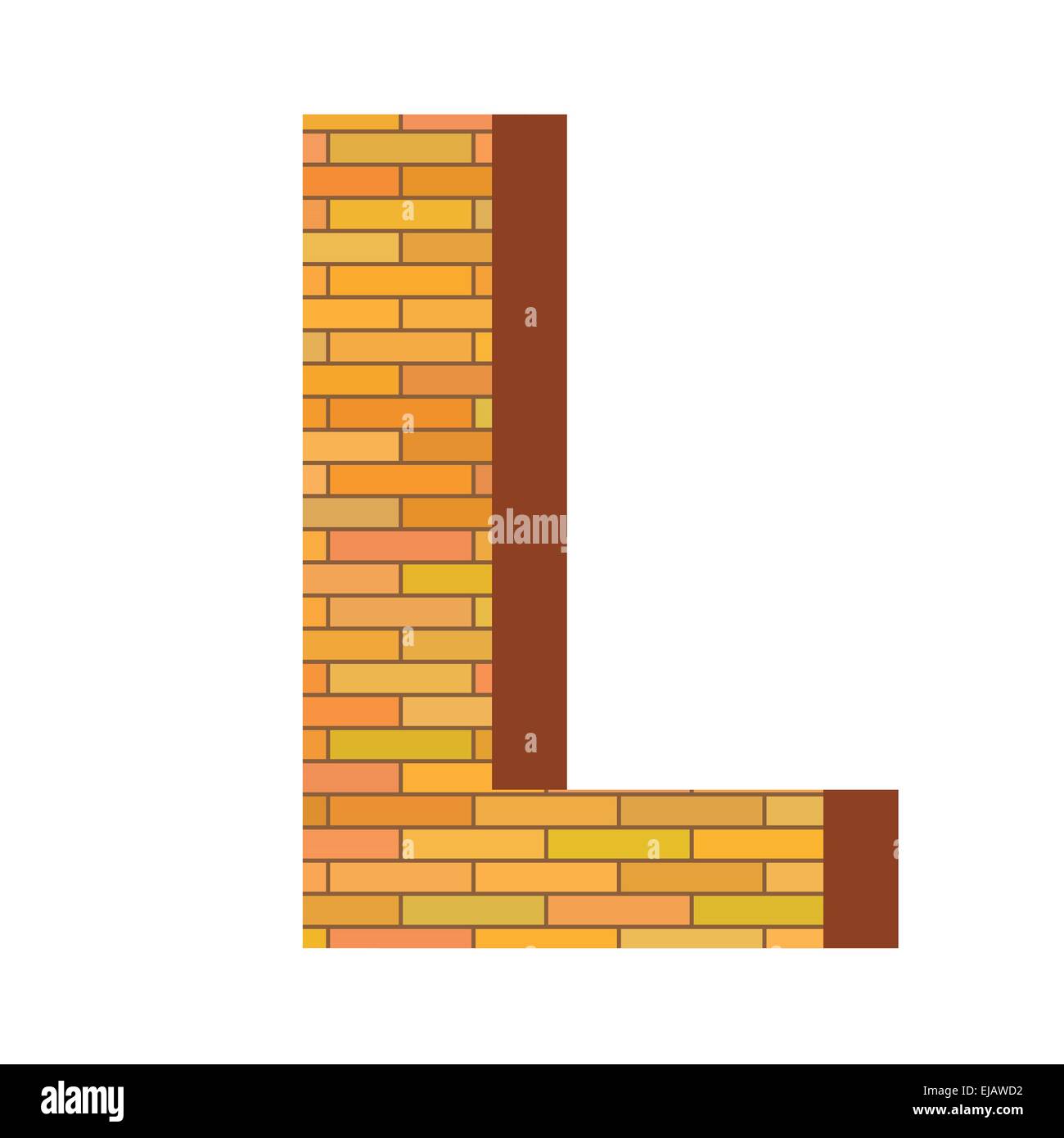 brick letter L Stock Photo - Alamy