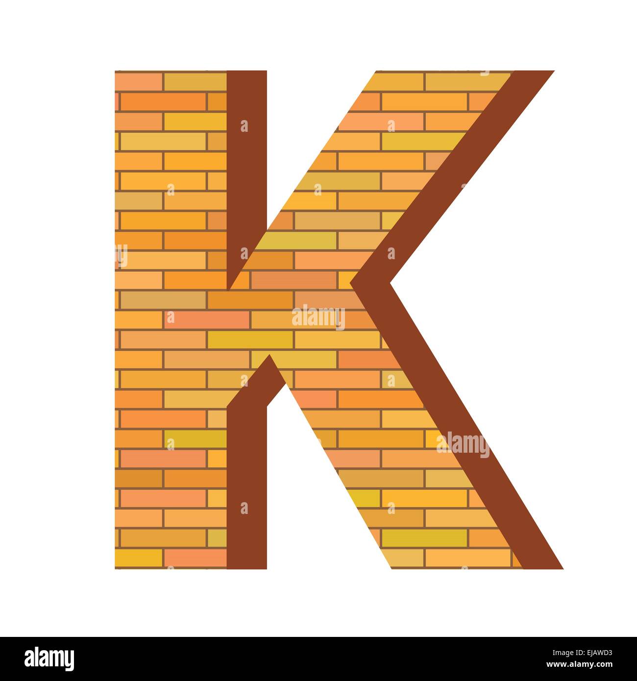 brick letter K Stock Photo - Alamy