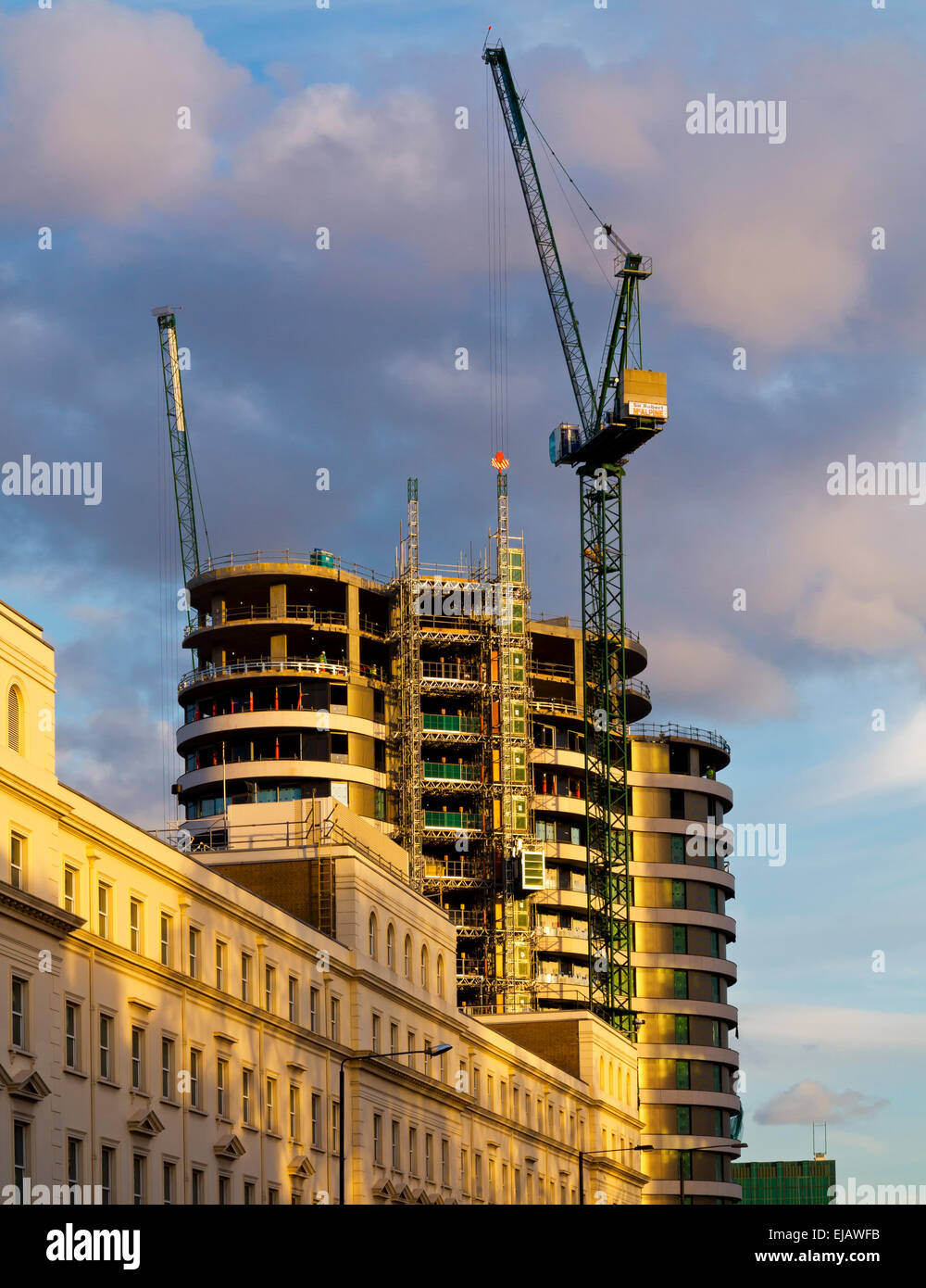 Riverside Walk a residential tower block designed by Stanton Williams ...