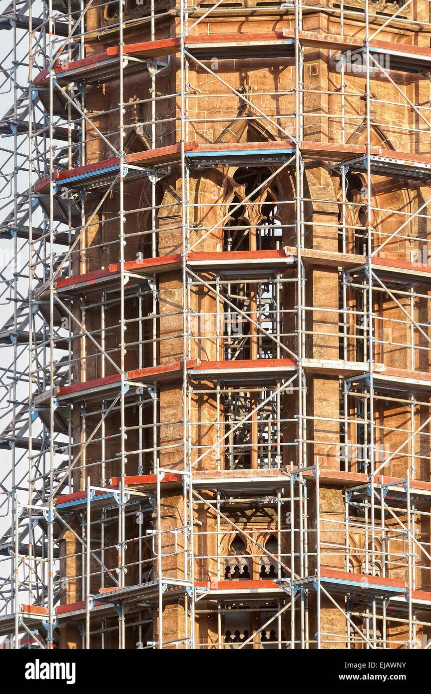 Scaffolded building site hi-res stock photography and images - Alamy