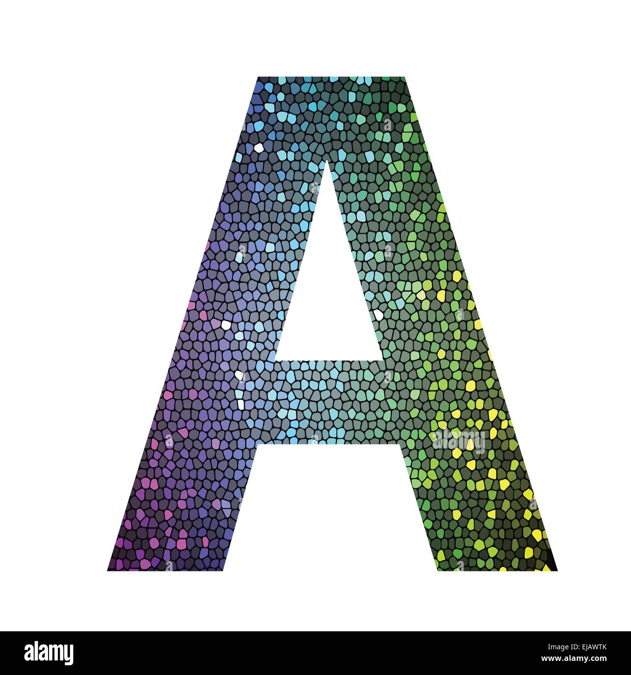 letter A of different colors Stock Photo - Alamy