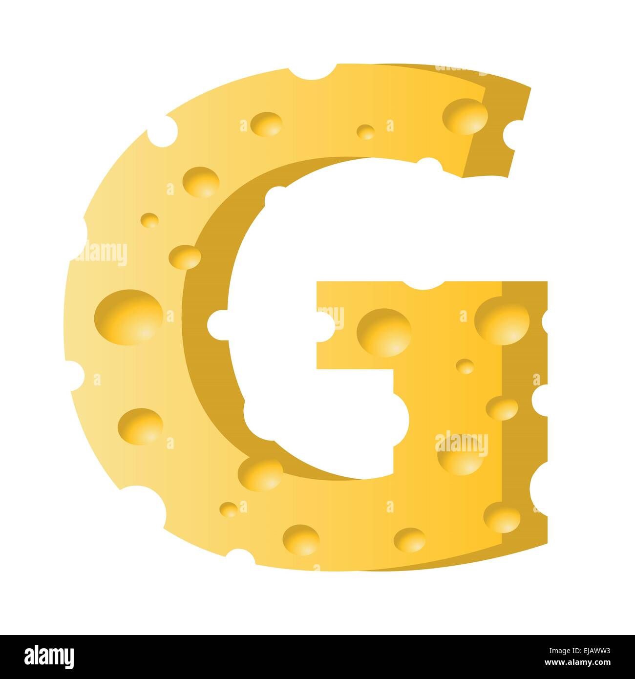 cheese letter G Stock Photo - Alamy
