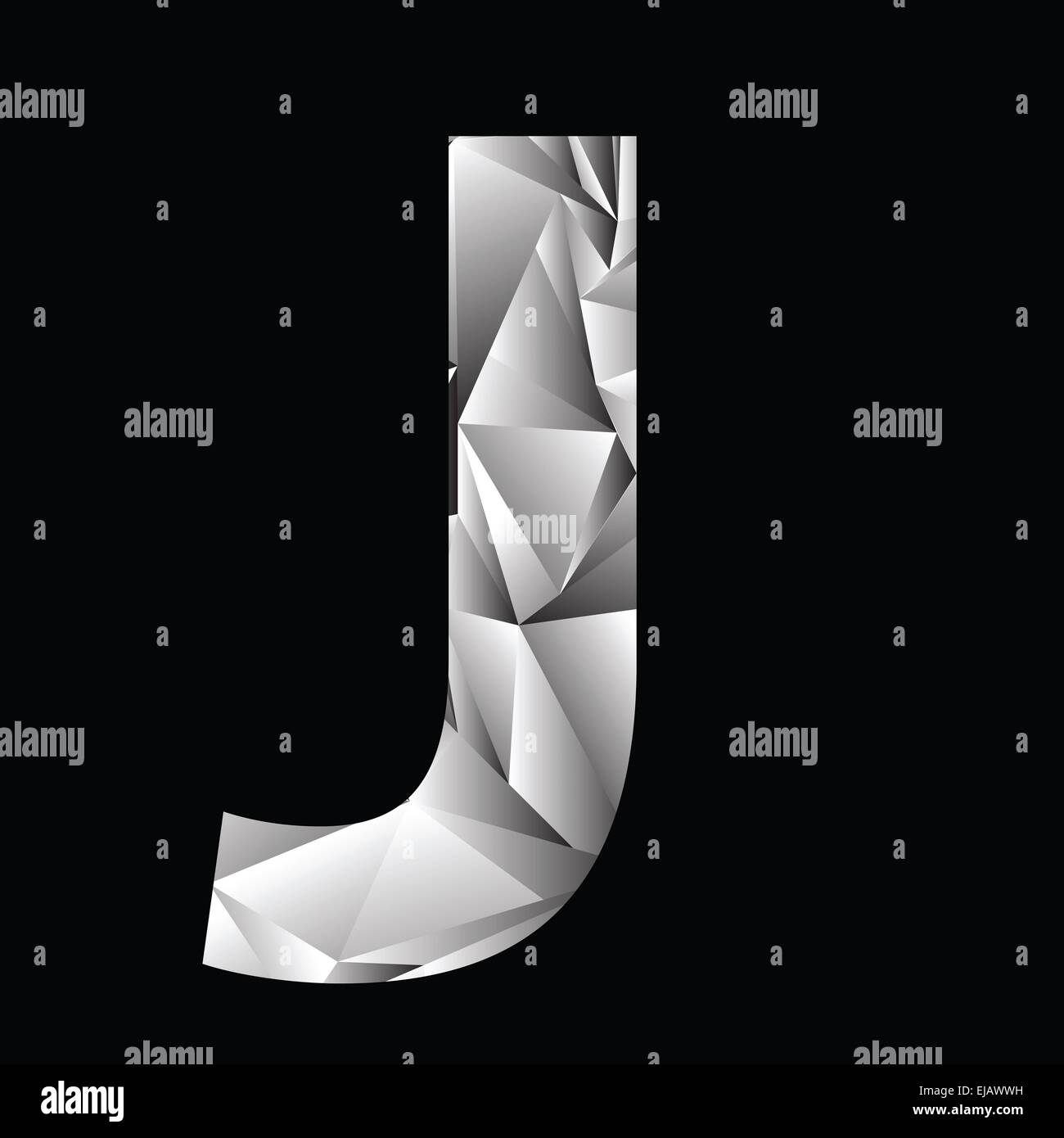 crystal letter J Stock Photo - Alamy