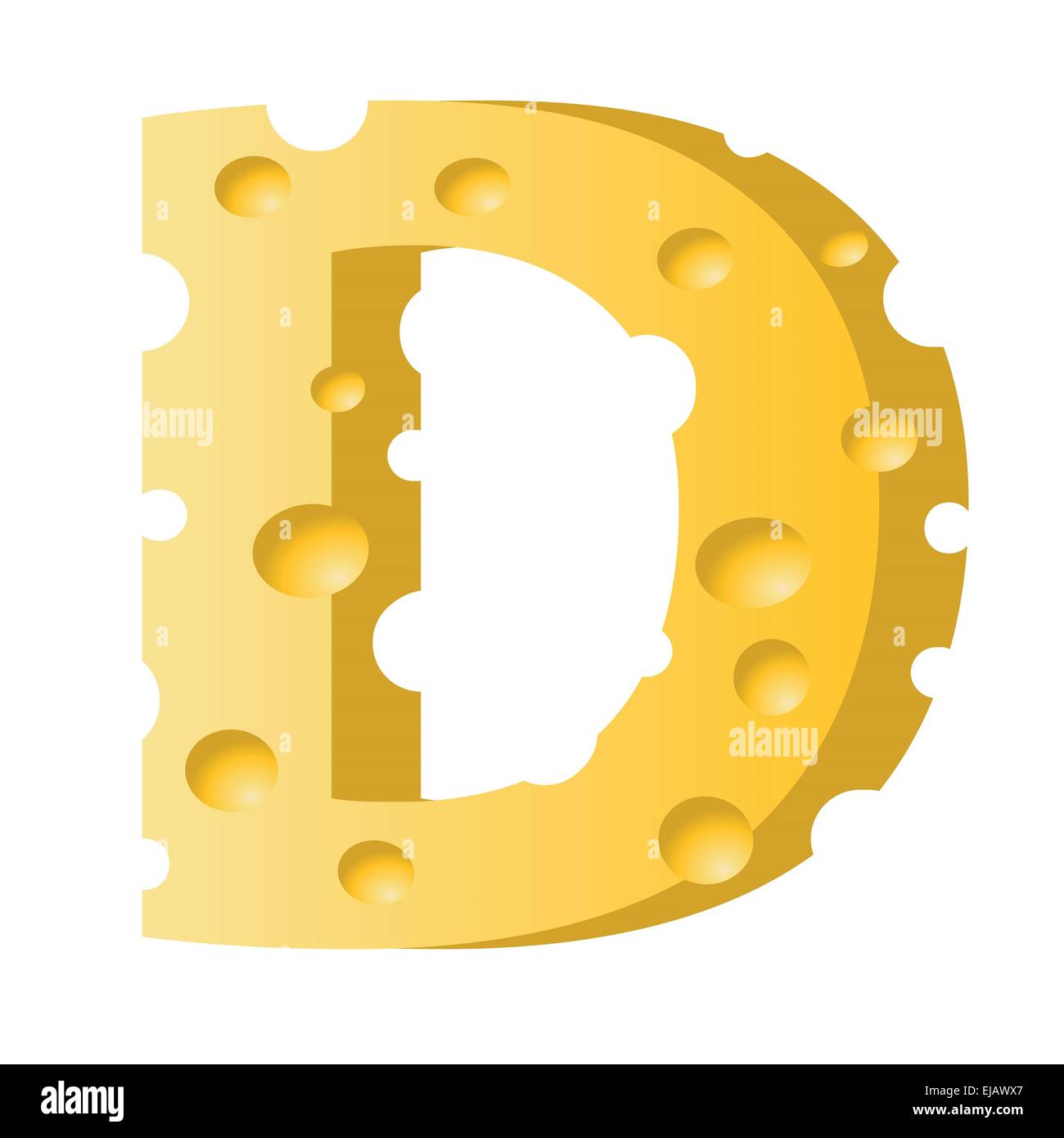cheese letter D Stock Photo - Alamy