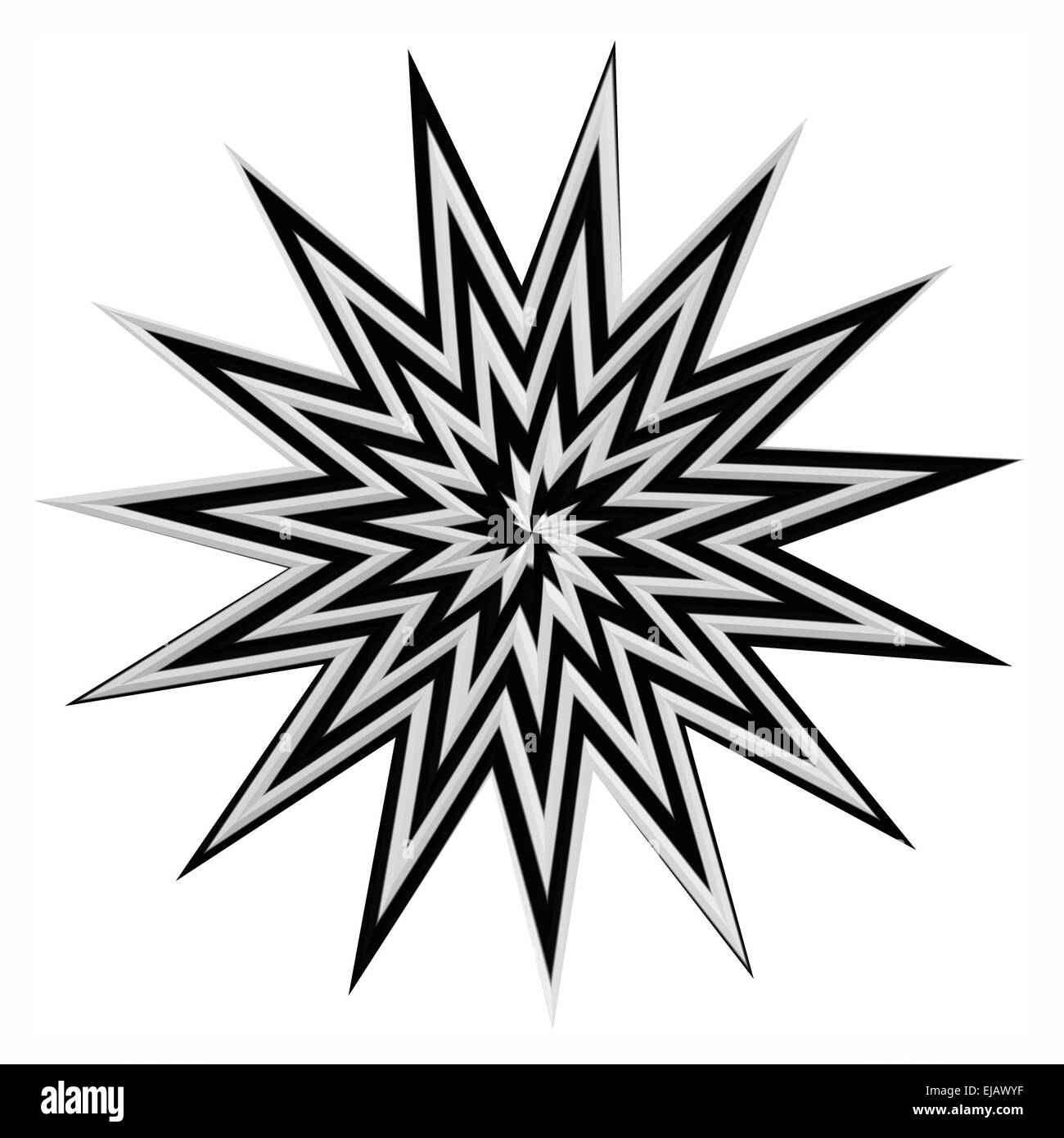 Black white icon star Cut Out Stock Images & Pictures - Alamy