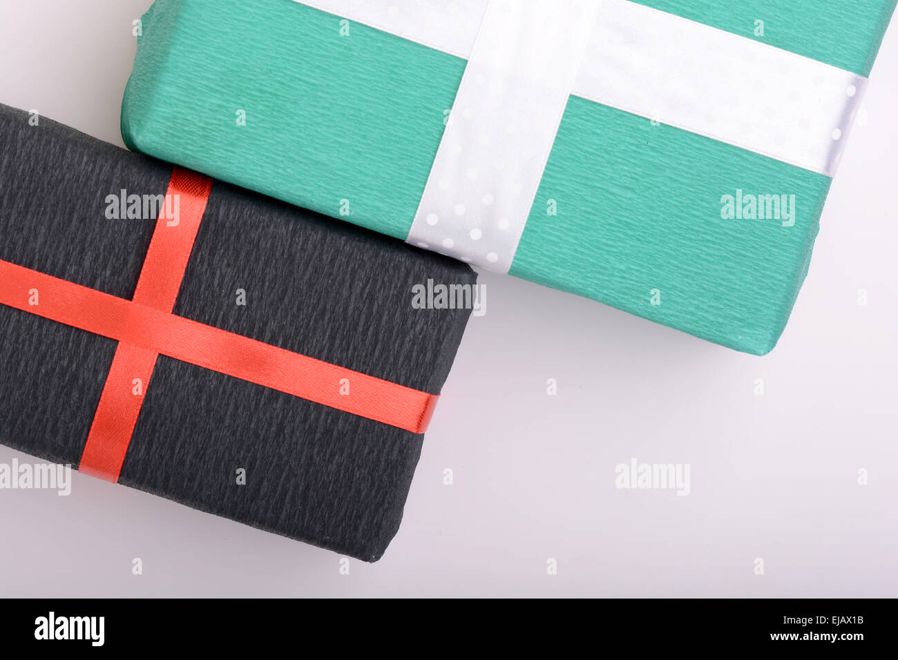 gift box set over white Stock Photo - Alamy