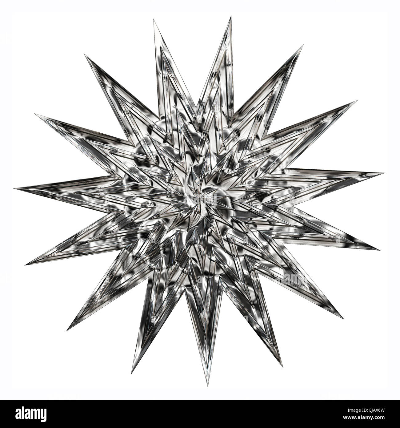 Star in Silver Stock Photo - Alamy