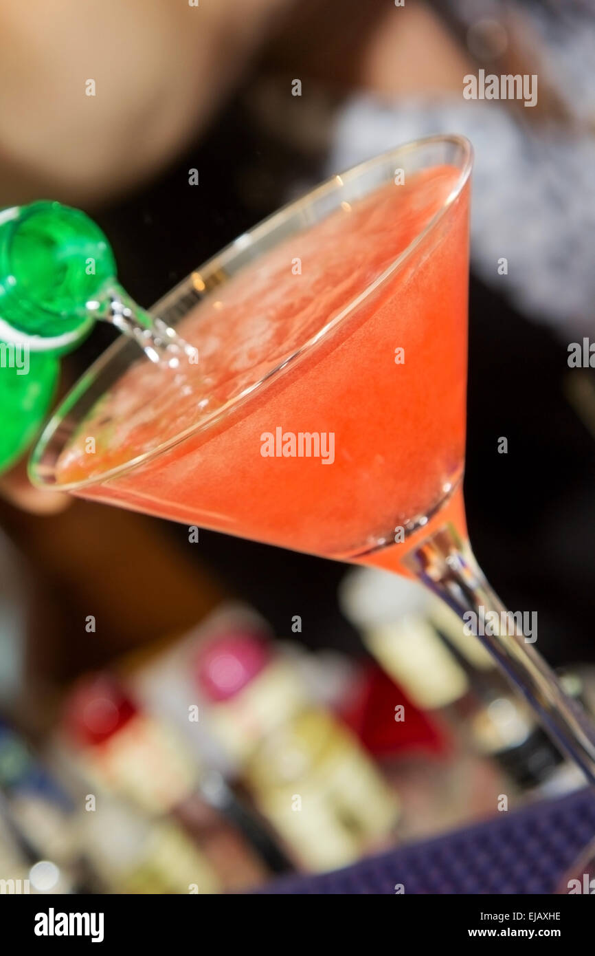 alcohol drinks on bar. cocktail Stock Photo - Alamy