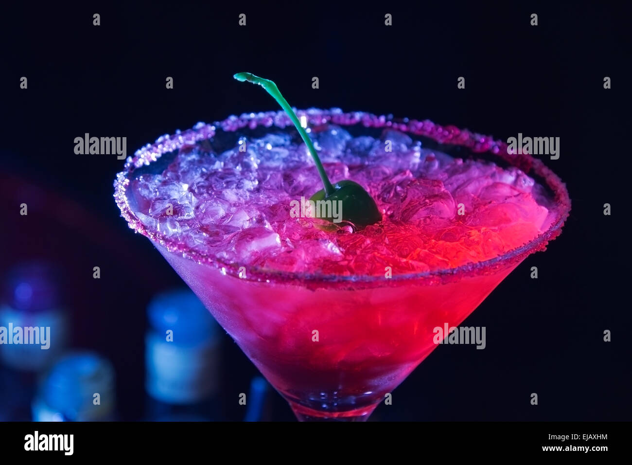 alcohol drinks on bar. cocktail Stock Photo - Alamy