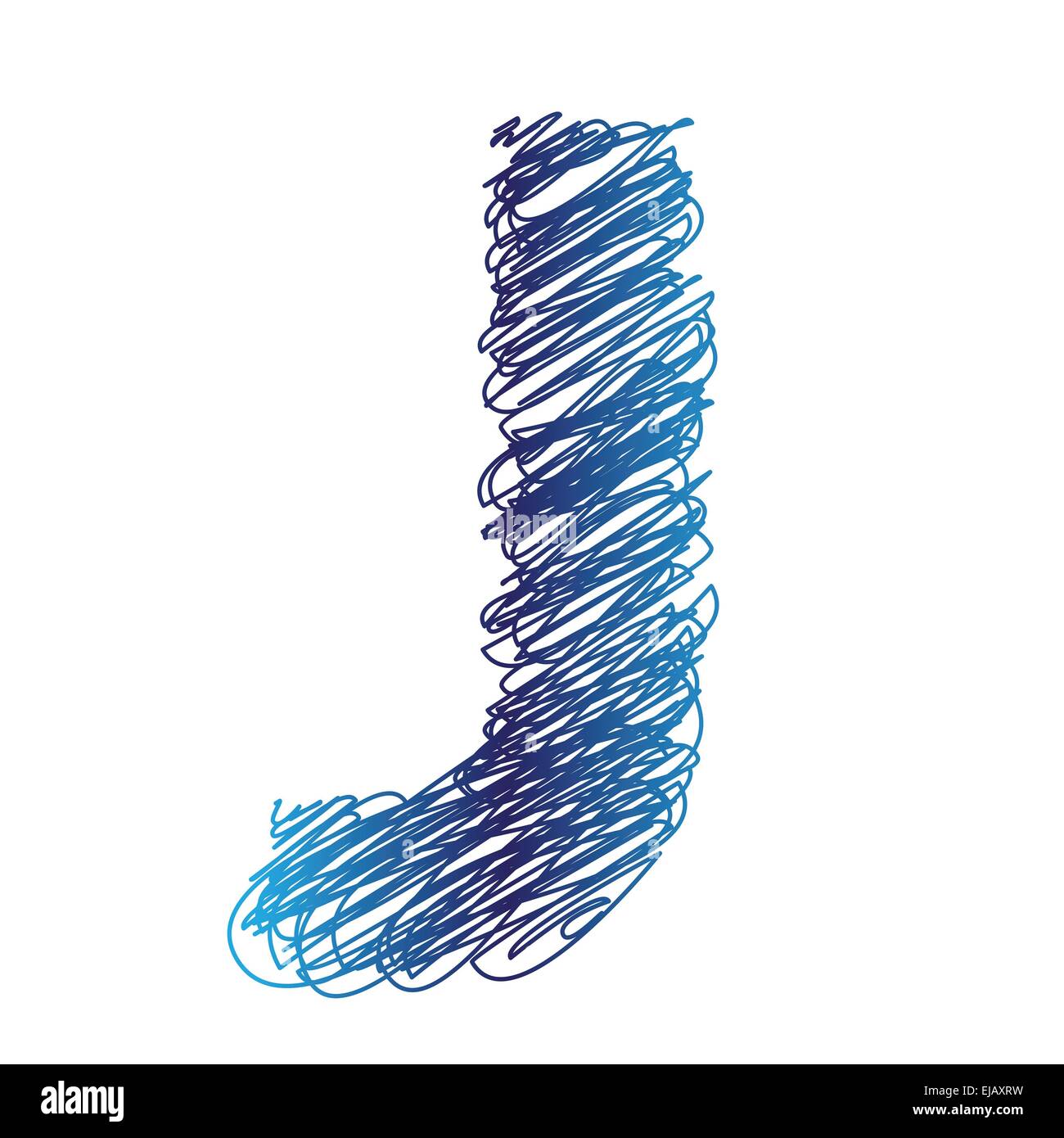 Letter j drawing Cut Out Stock Images & Pictures - Alamy