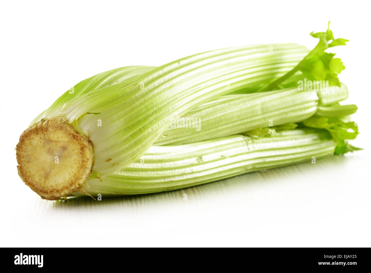 Fresh celery isolated on white Stock Photo - Alamy