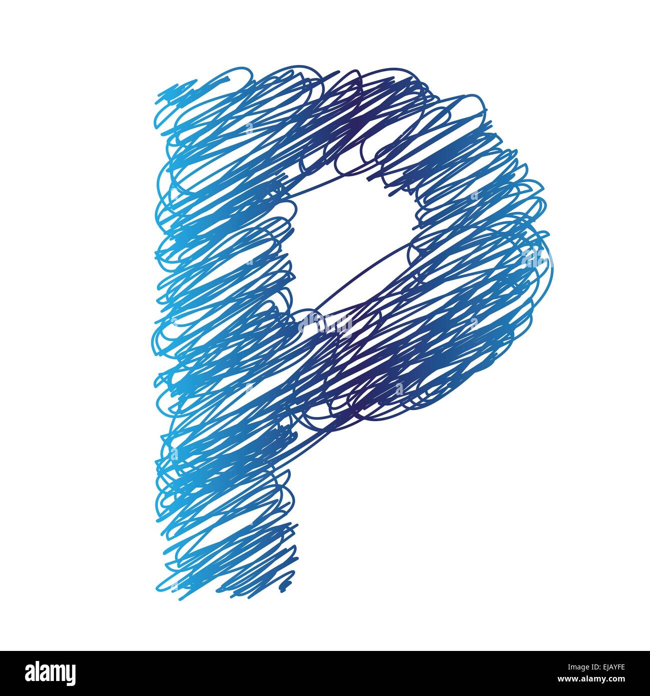 sketched letter P Stock Photo - Alamy