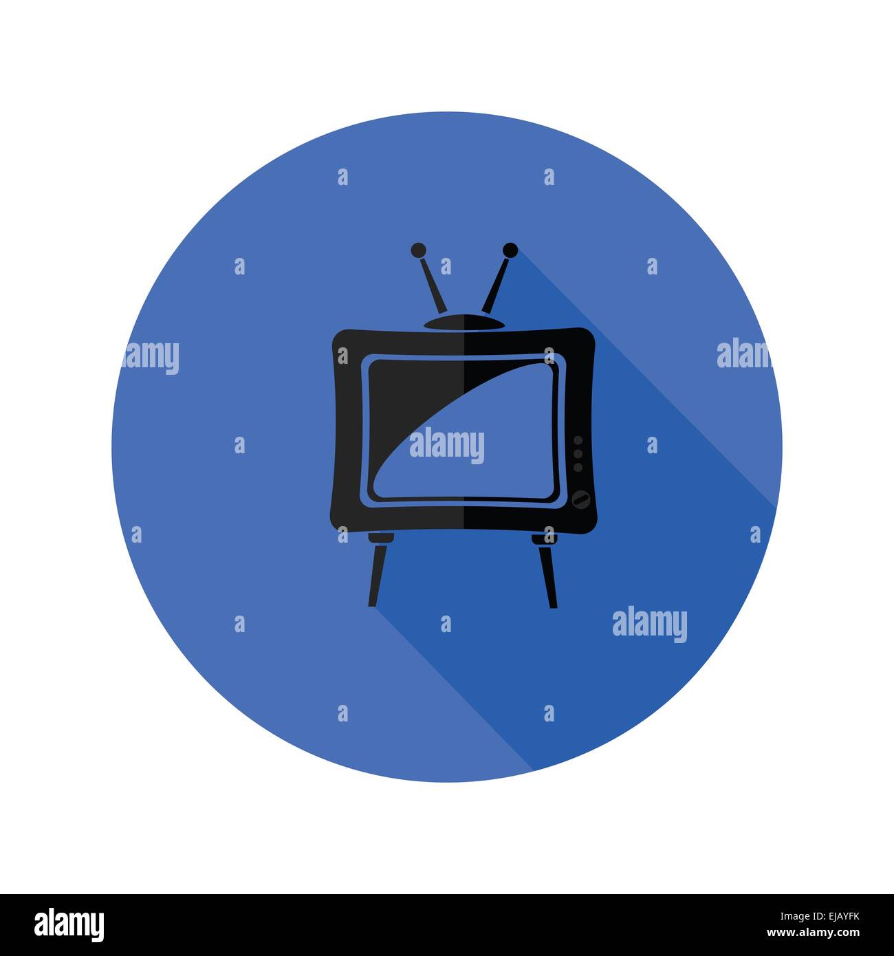 old TV icon Stock Photo - Alamy