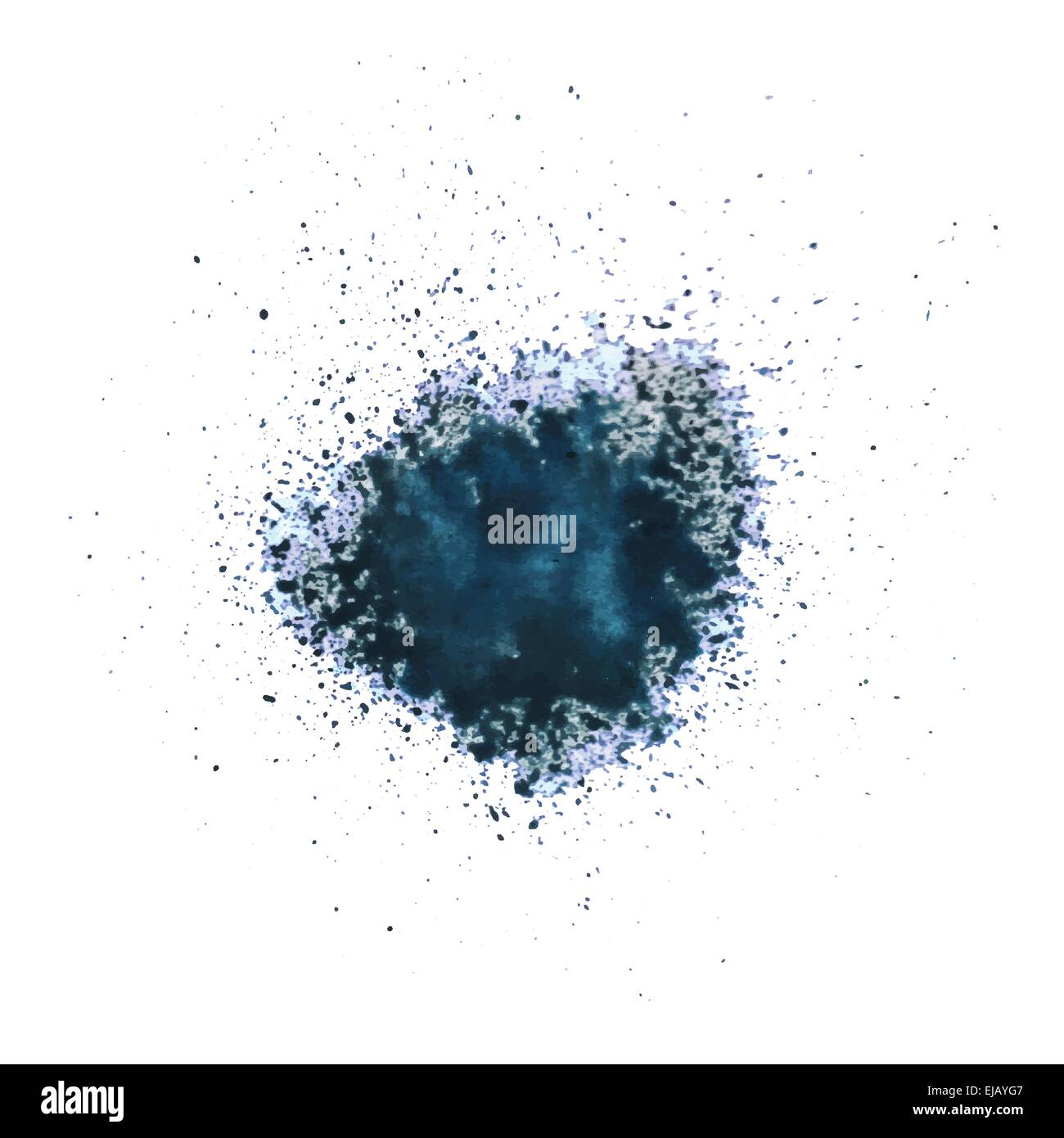 blue watercolor blot Stock Photo - Alamy