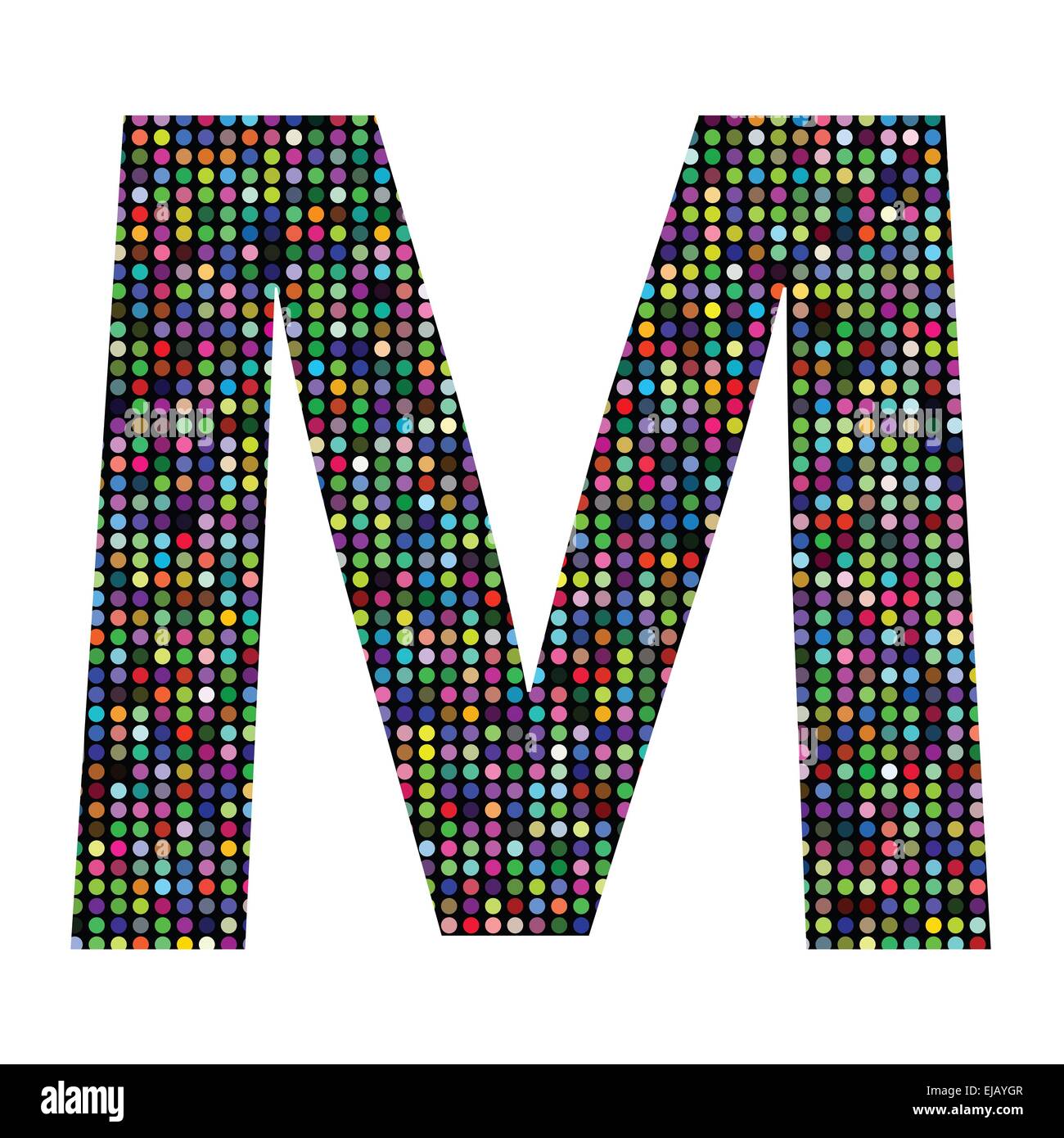 multicolor letter M Stock Photo - Alamy