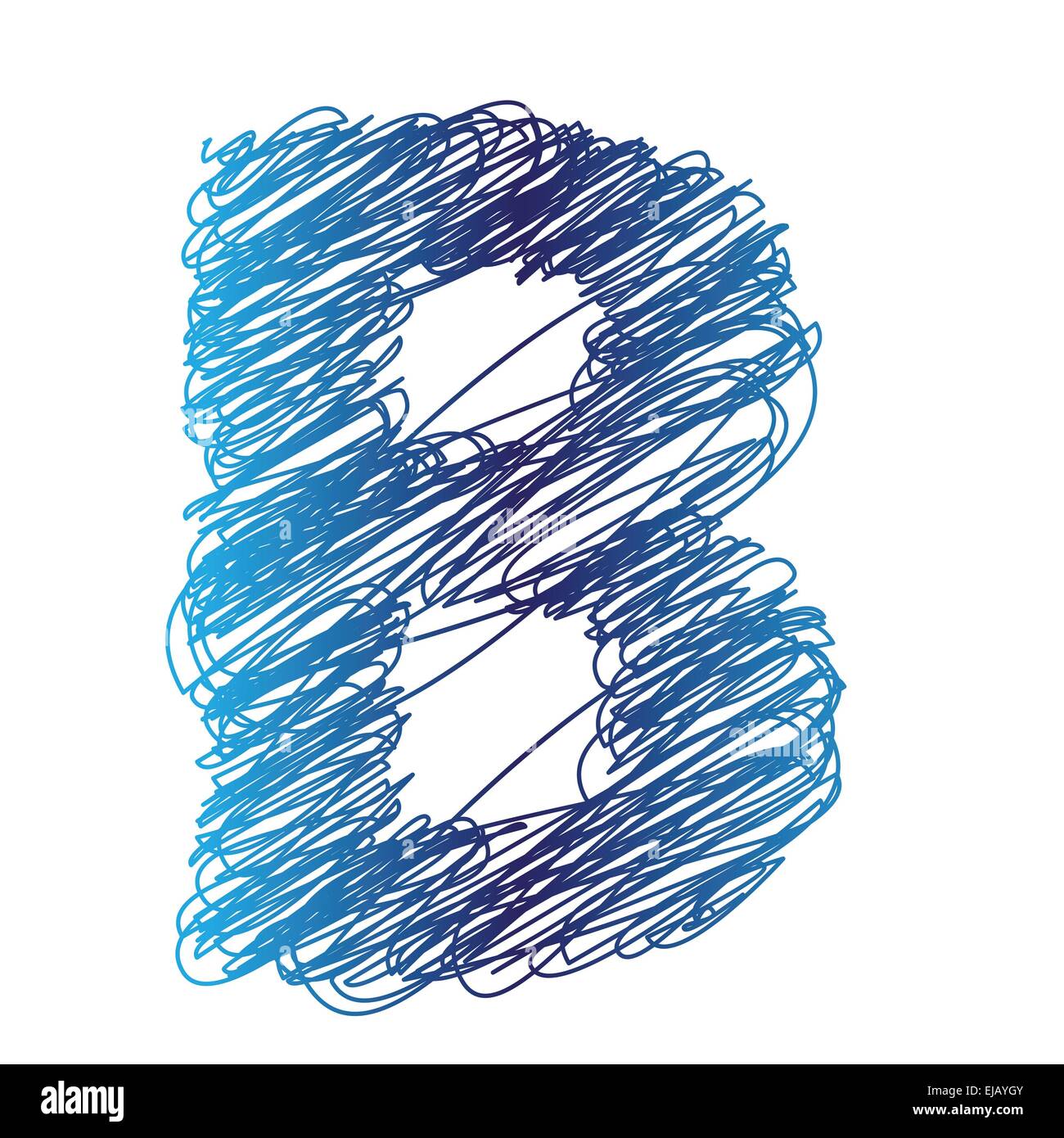 sketched letter B Stock Photo - Alamy