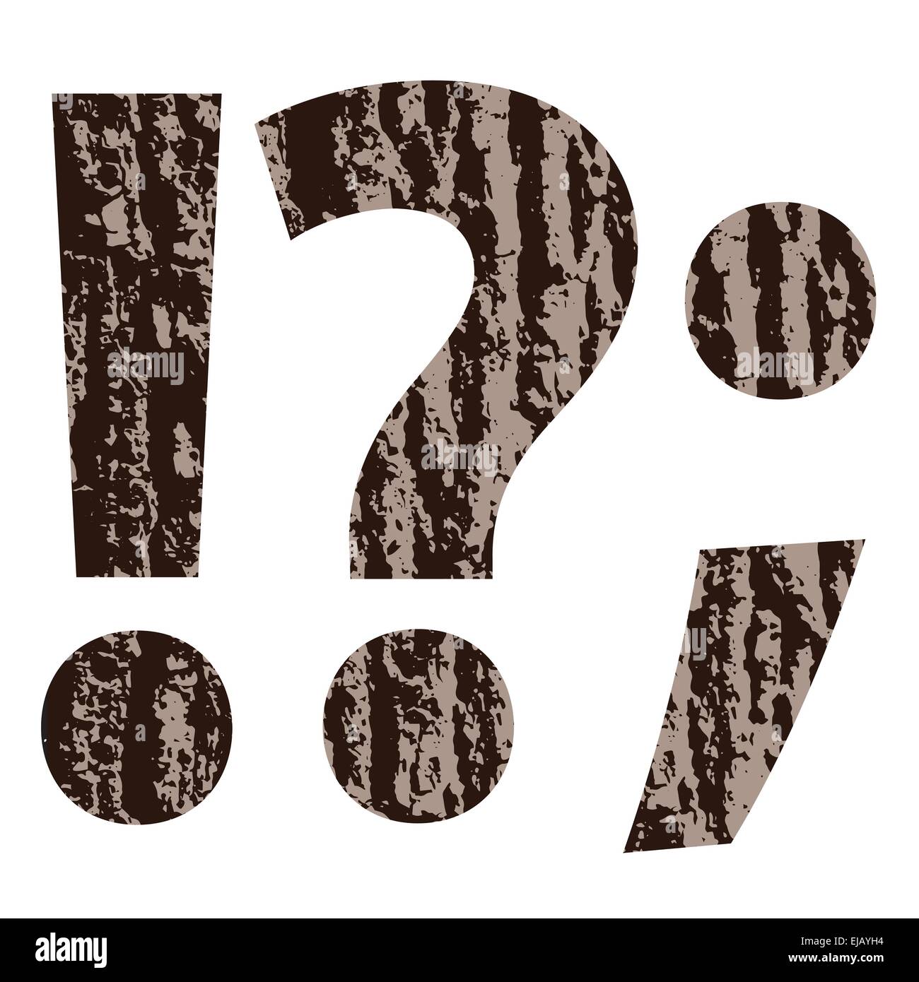 Question sign letter made Cut Out Stock Images & Pictures - Alamy