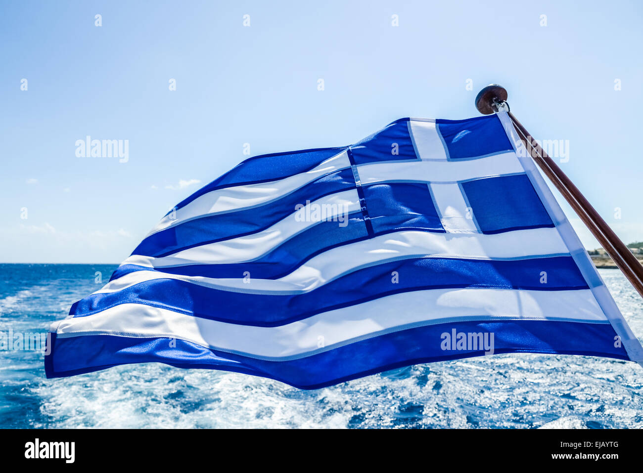 Cruise ship greece flag hi-res stock photography and images - Alamy