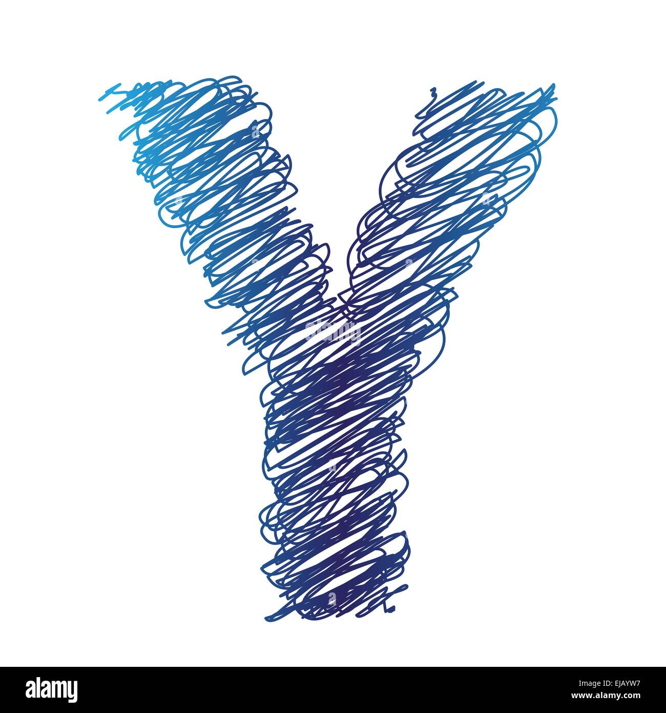 sketched letter Y Stock Photo - Alamy