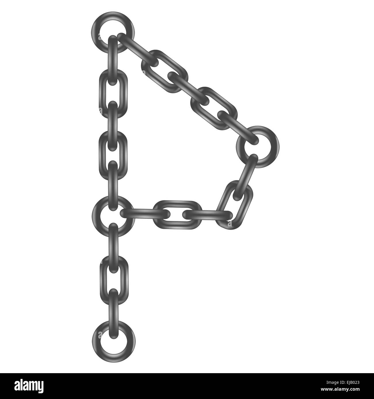 Letter s as metal object Black and White Stock Photos & Images - Alamy