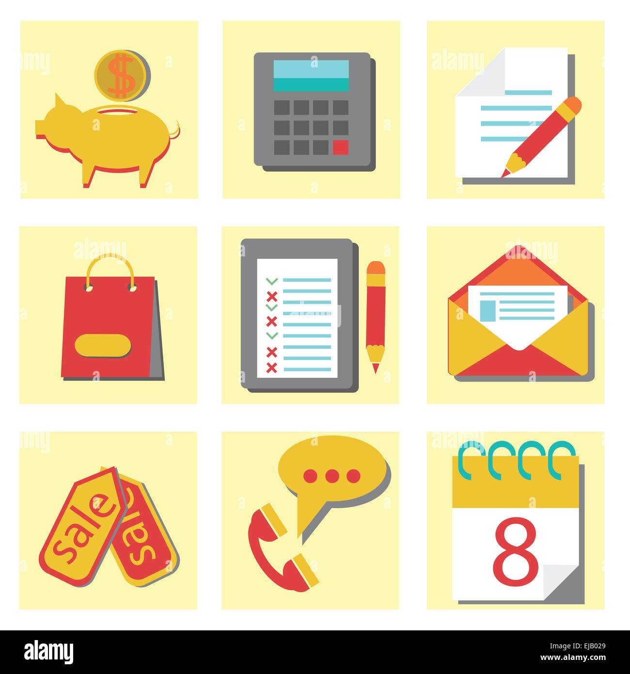 Flat infographic money bag Cut Out Stock Images & Pictures - Alamy