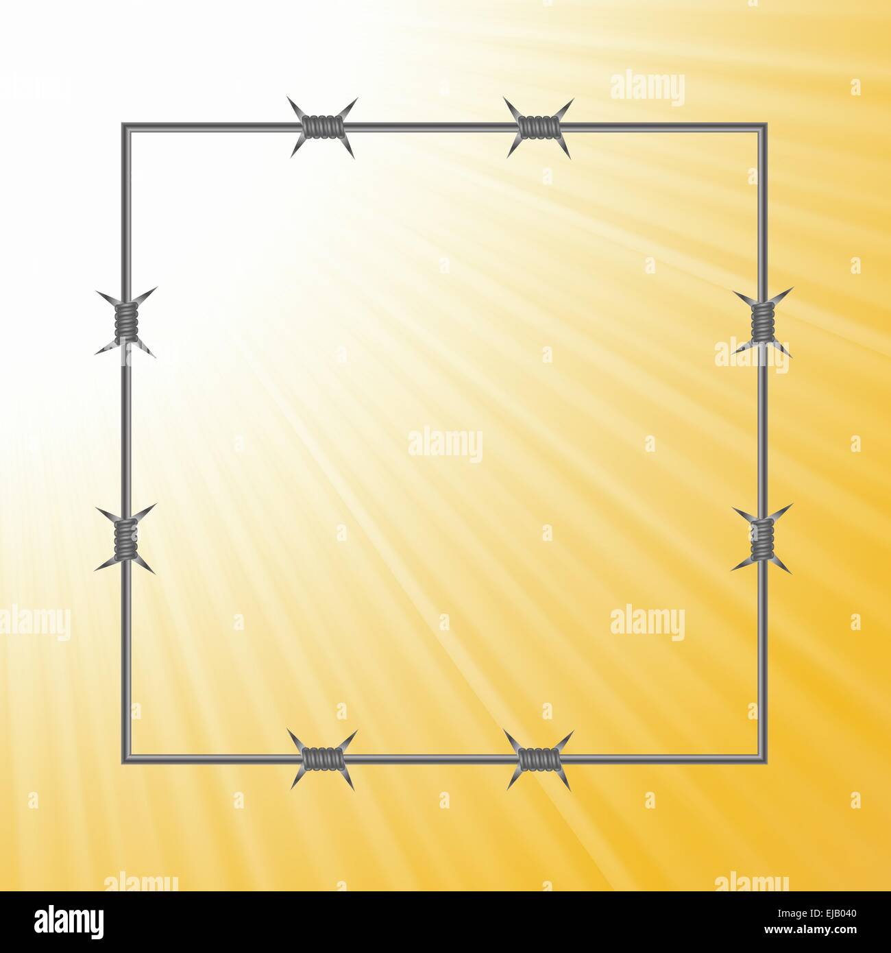 barbed wire frame Stock Photo - Alamy